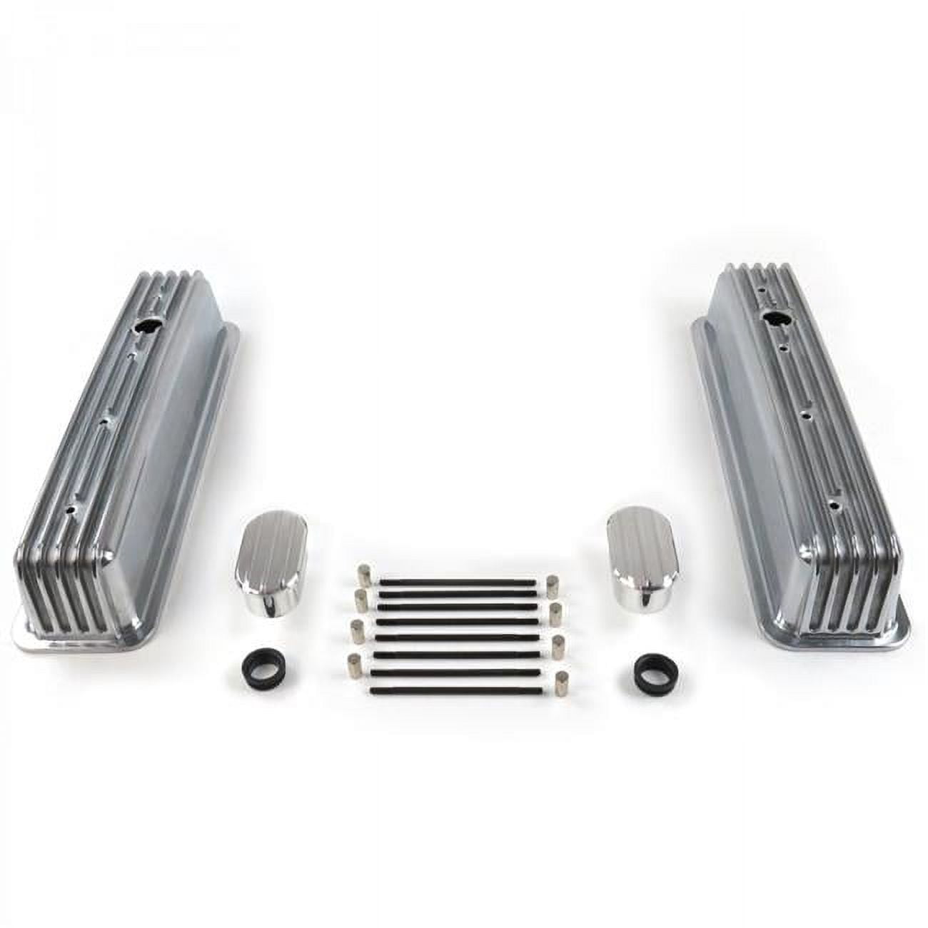 Vintage Center Bolt Finned Valve Covers with Breathers Small Block ...