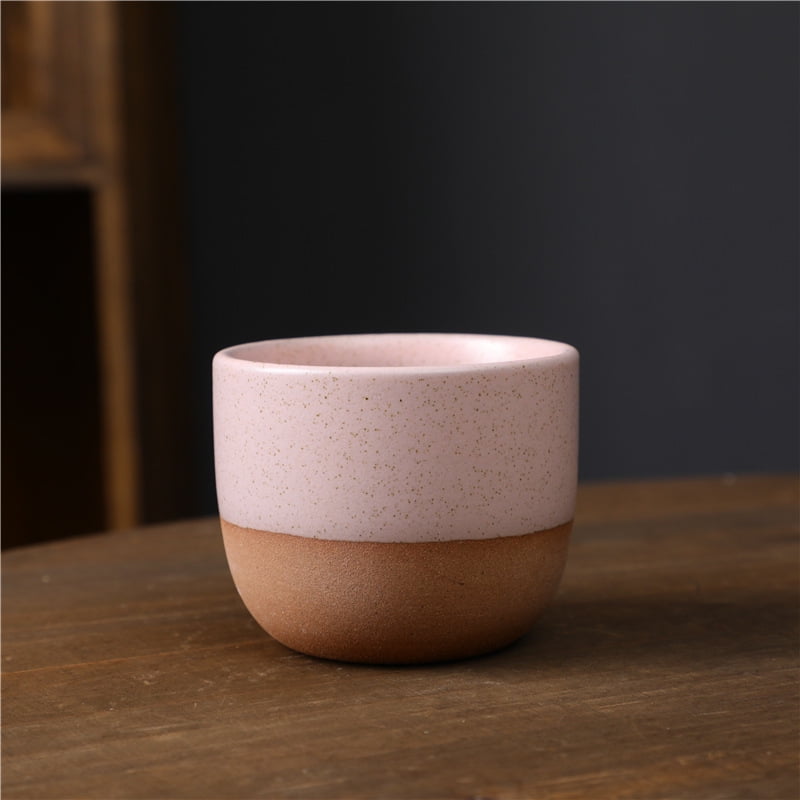 Vintage Ceramic Tea Cup Espresso Cup Retro Tea Bowl Coarse Pottery Cup ...