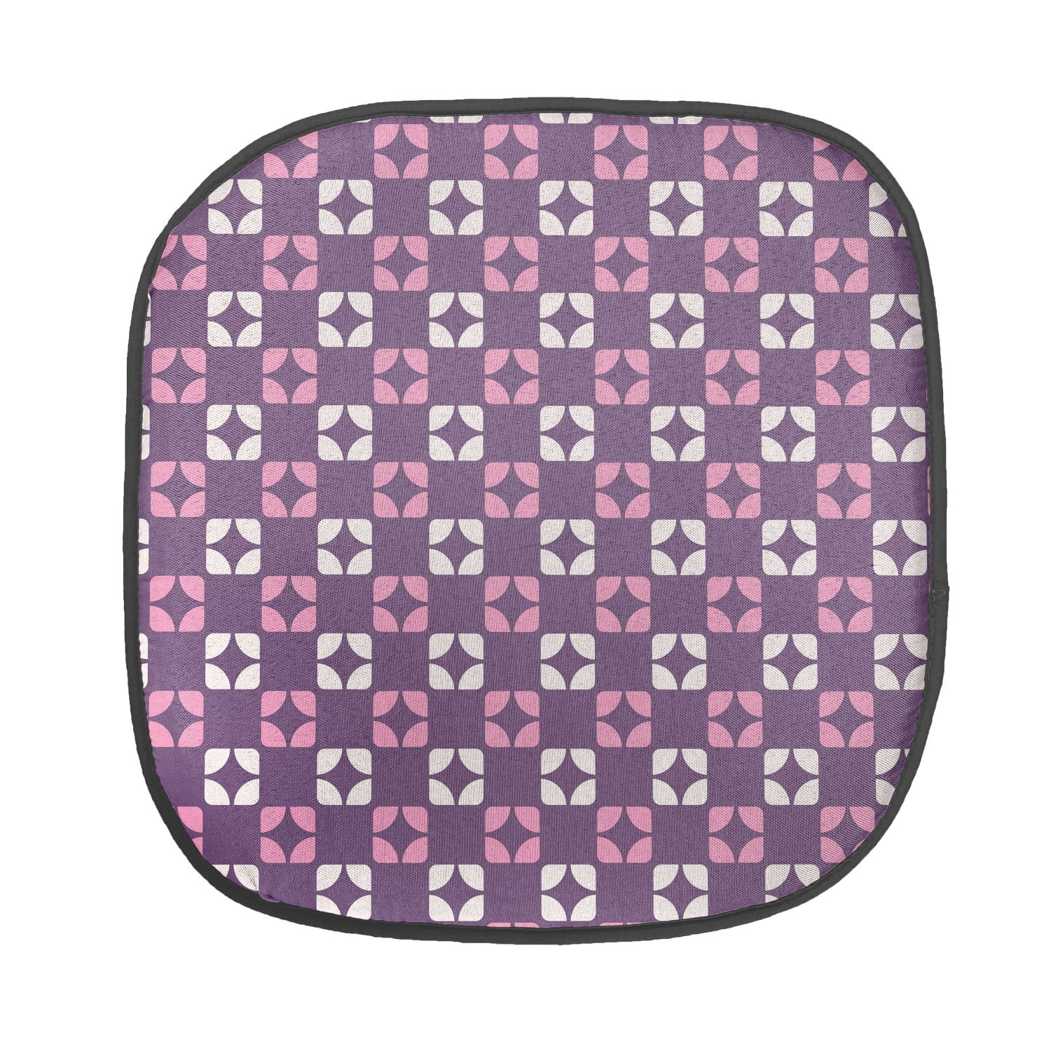 Vintage Chair Seating Cushion, Abstract Retro Inspired Simplistic ...
