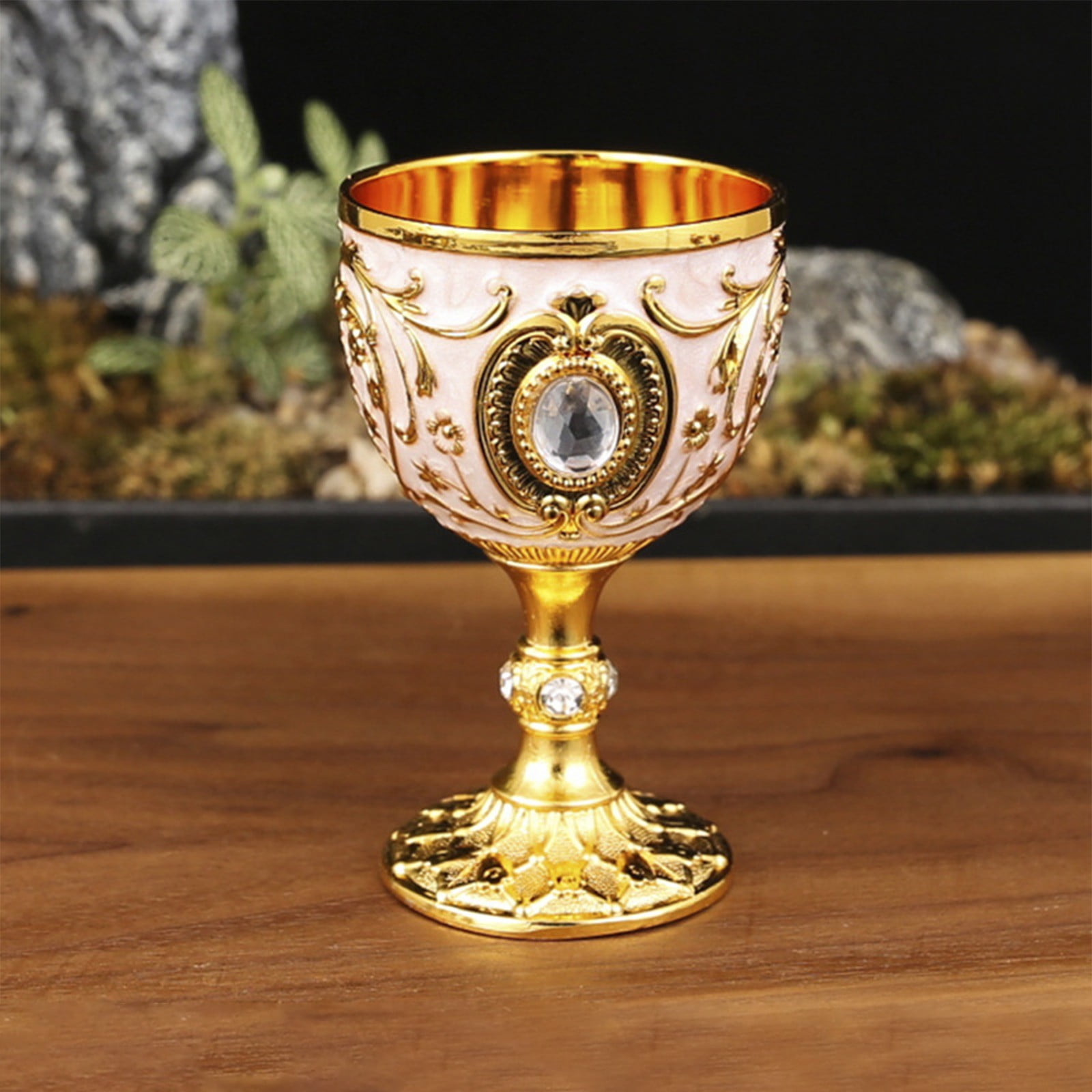 Vintage Chalice Medieval Goblet, Brass Royal Wine Glass Cups for ...