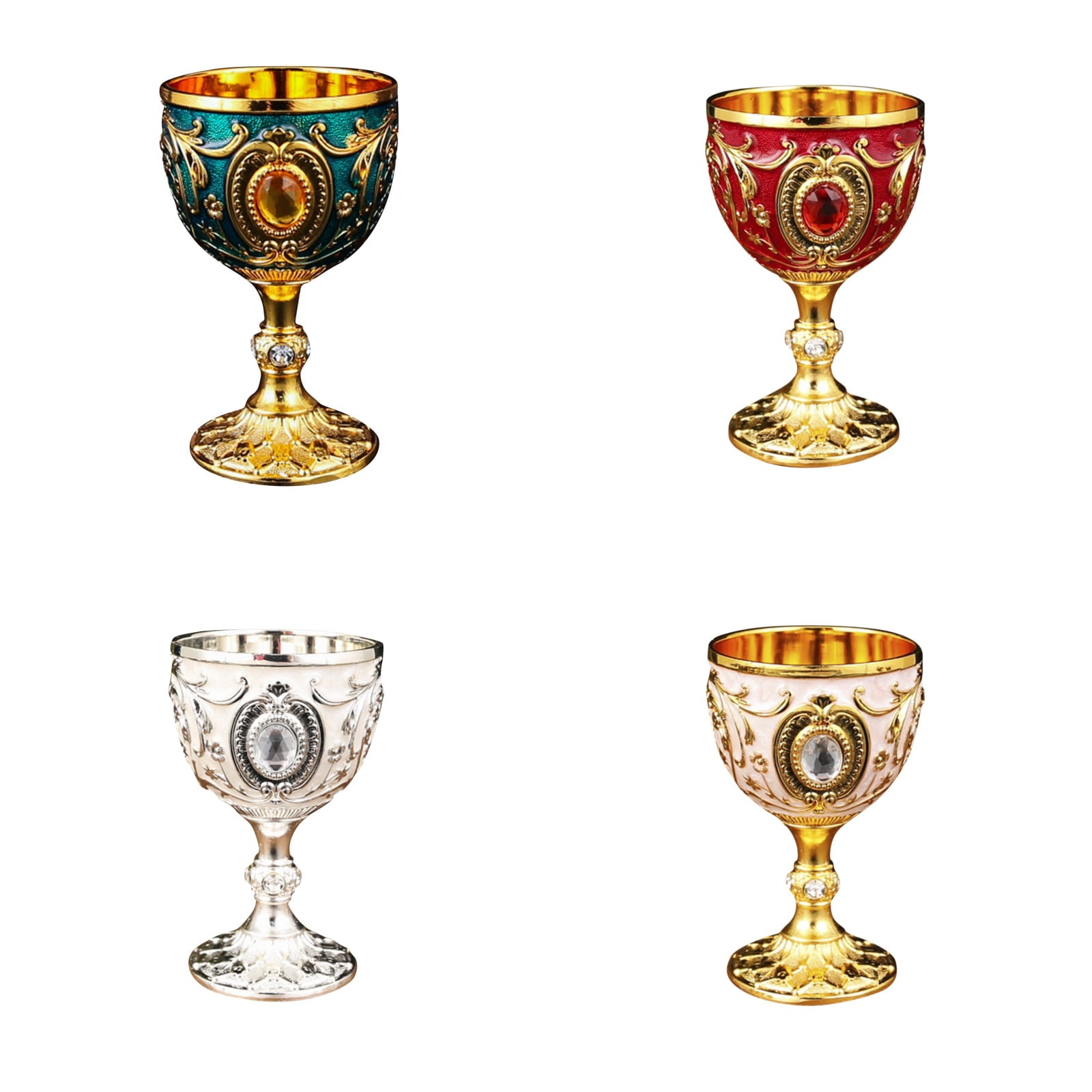 Vintage Chalice Medieval Goblet, Brass Royal Wine Glass Cups for ...