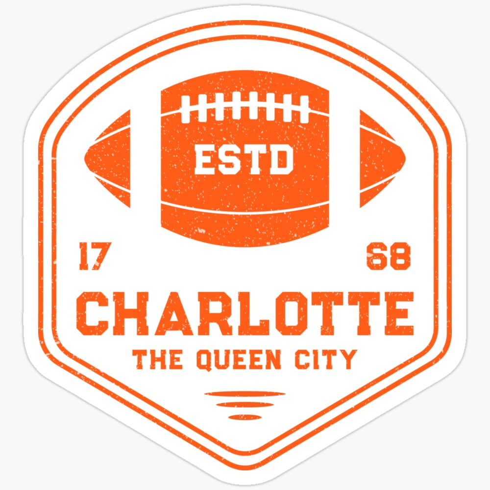 Vintage Charlotte Queen City North Carolina Football Soccer Sticker ...