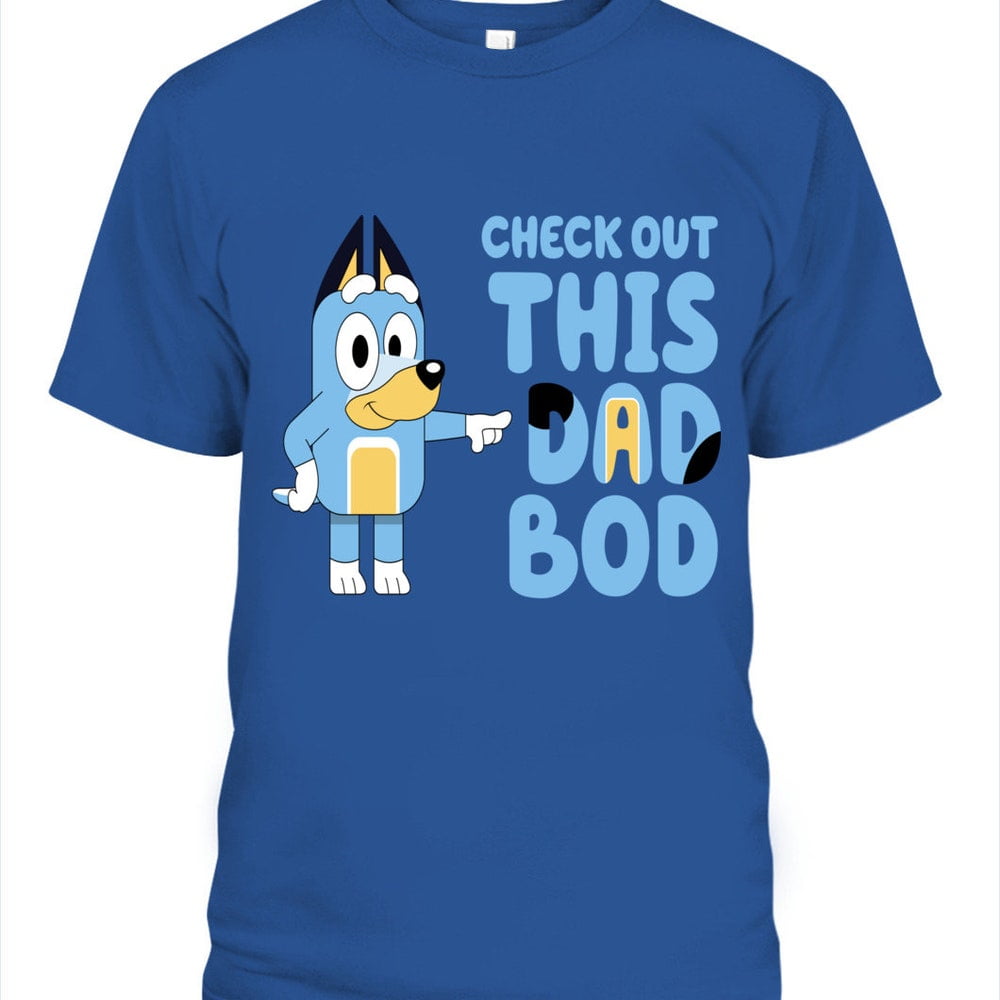 Vintage Check Out This Dad Bod, Bluey Dad, Bluey Gifts For Dad, Bluey ...