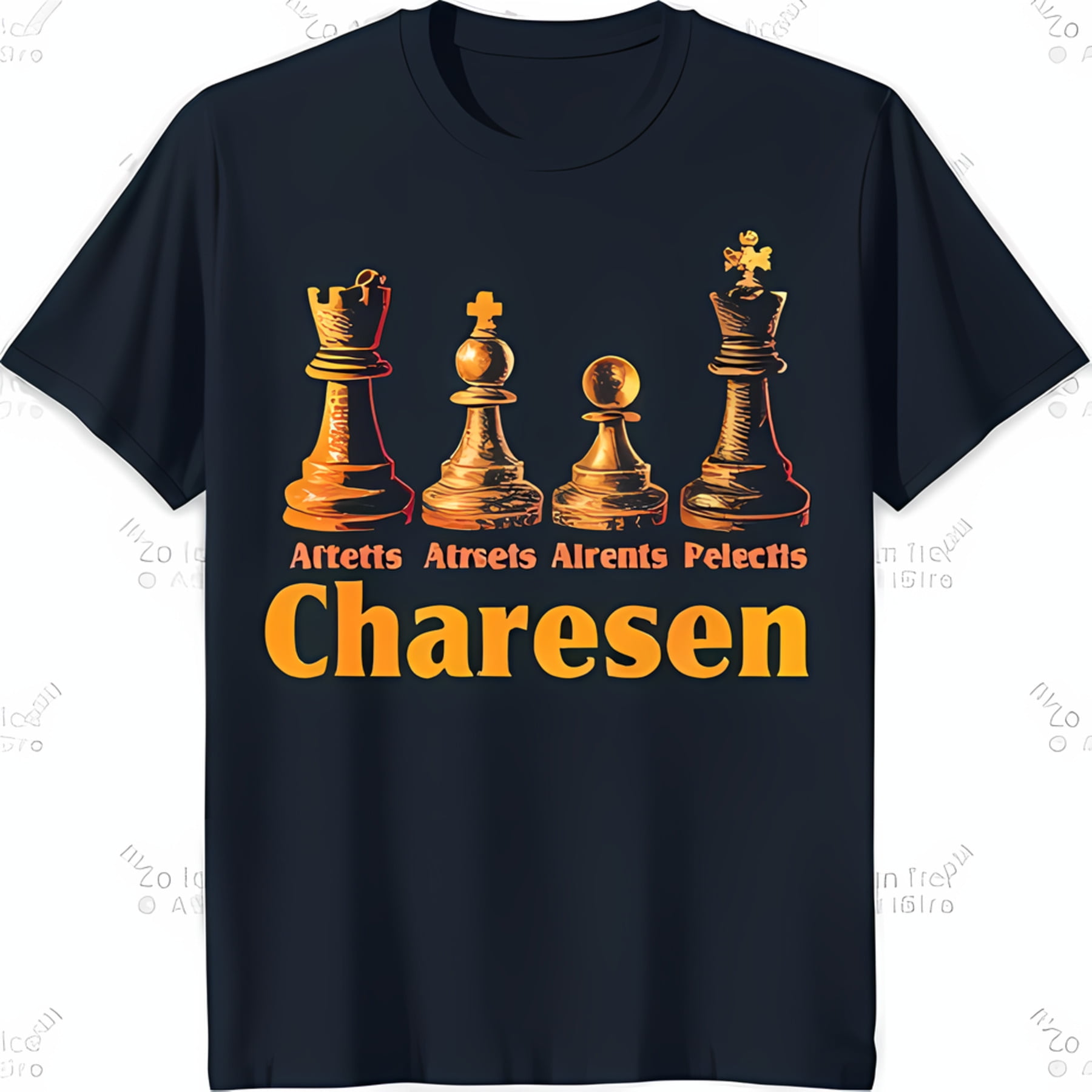Vintage Chess Graphic on Dark T-Shirt Fun Design for Chess Lovers ...