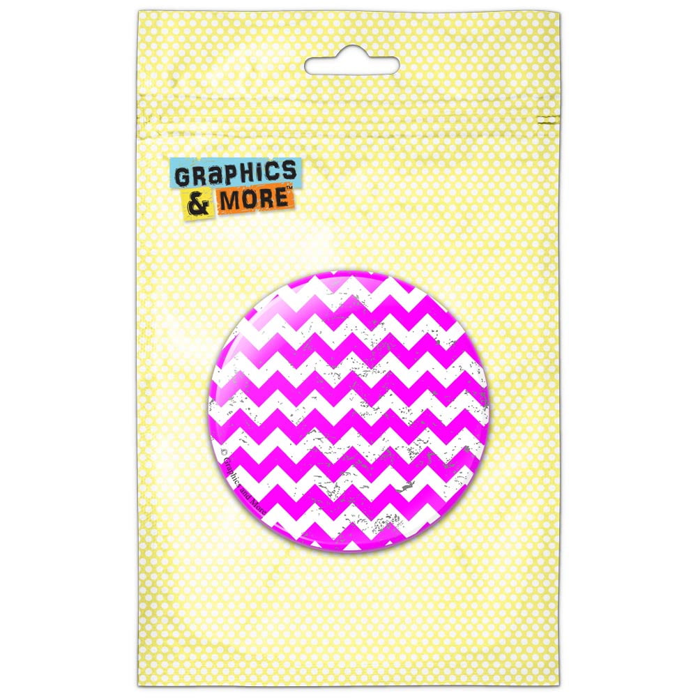 Vintage Chevrons Magenta Distressed Refrigerator Button Magnet ...