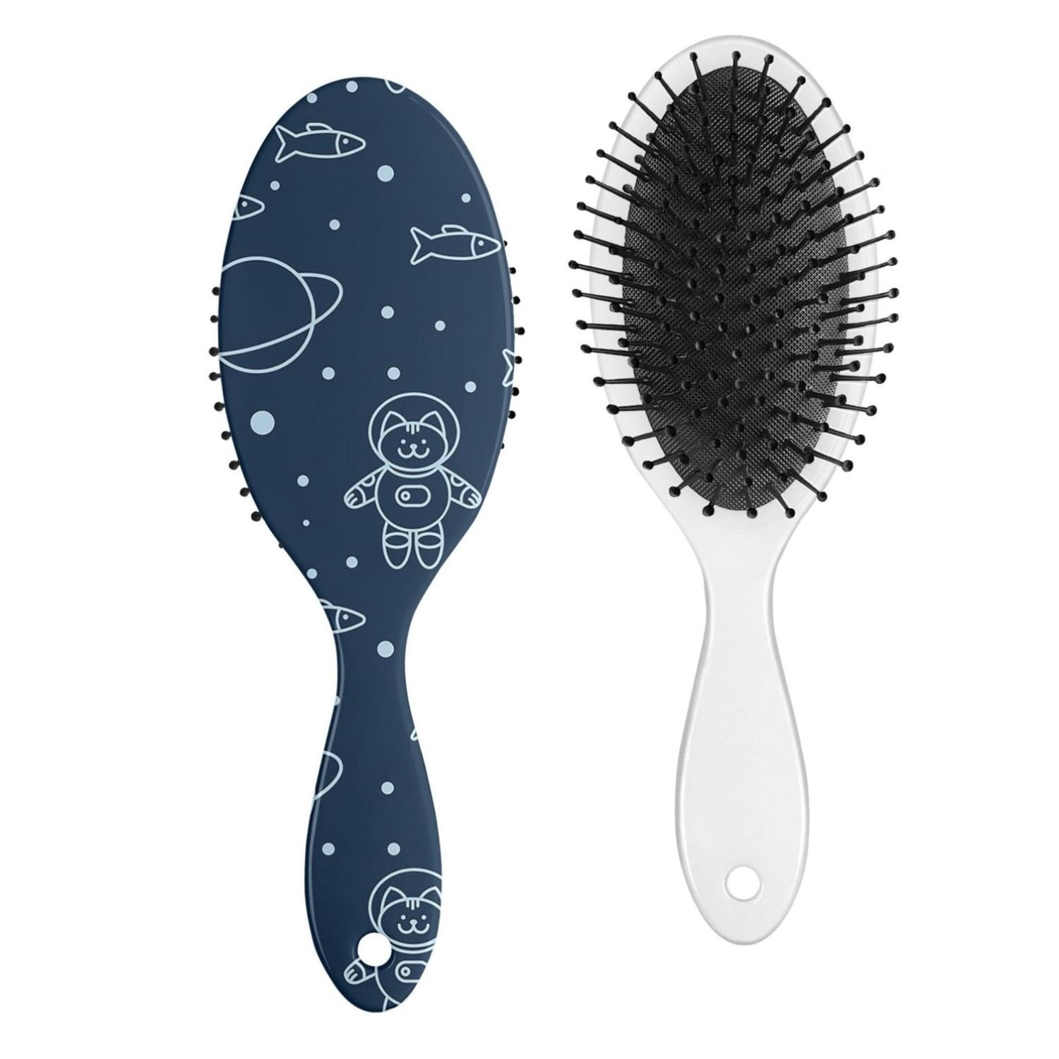 Vintage Chic Hair Brush with Soft Bristles, Detangling Paddle Comb ...