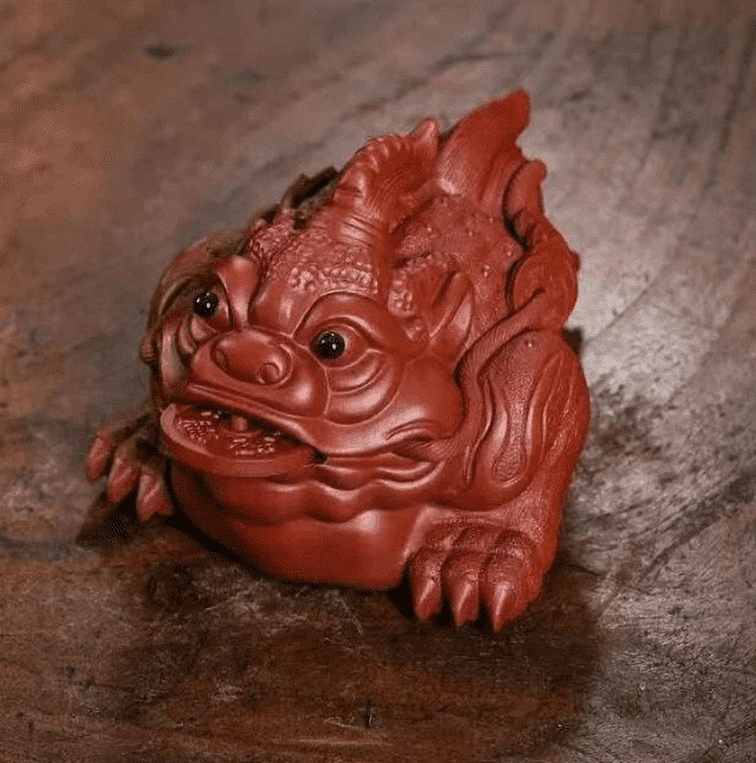 Vintage Chinese Asian Glazed Ceramic three legs Golden toad fenshui ...