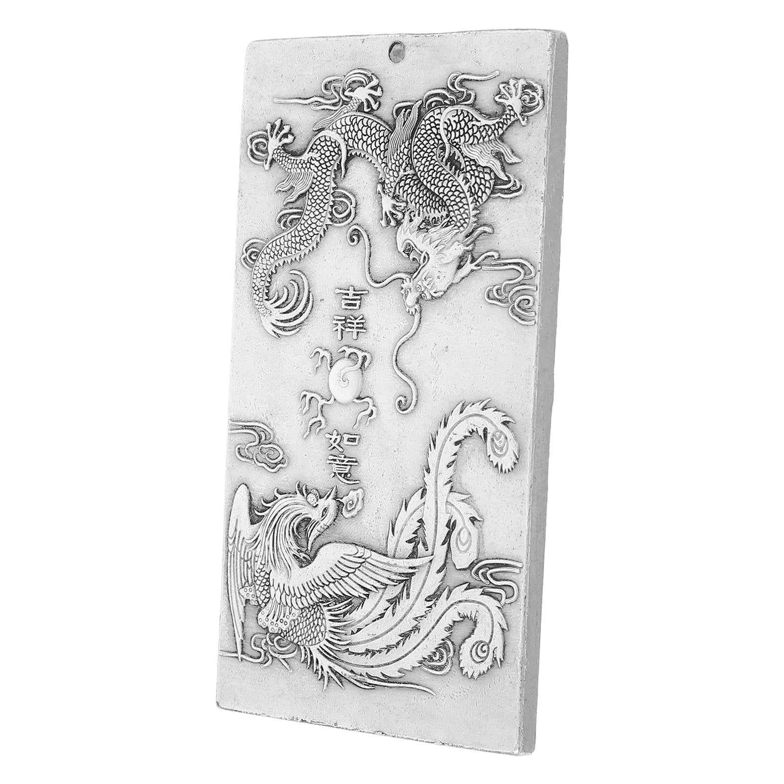 Vintage Chinese Dragon and Phoenix Plaque Feng Shui Decor Chinese ...