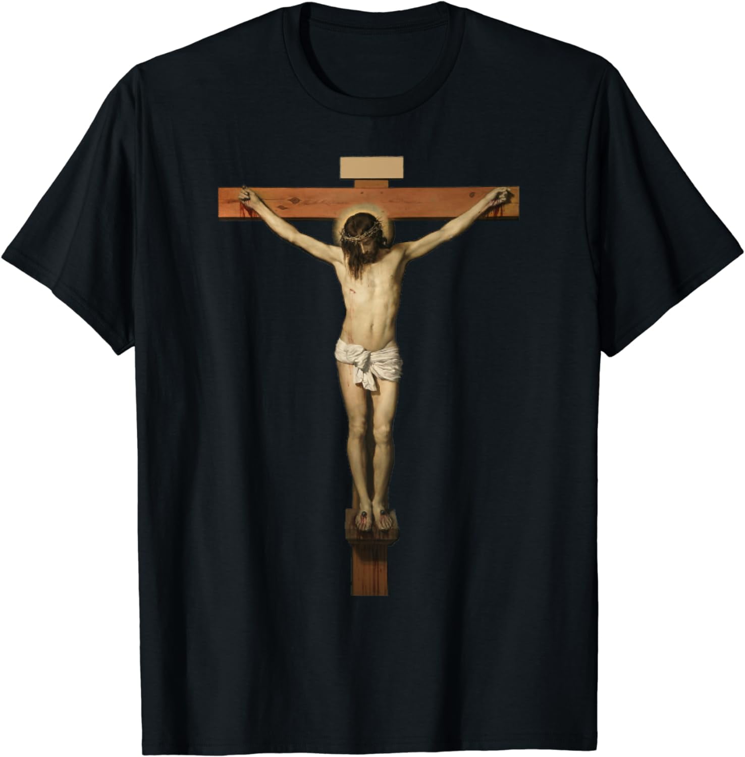 Vintage Christ On The Cross Transparent Jesus Death - Savior T-Shirt ...