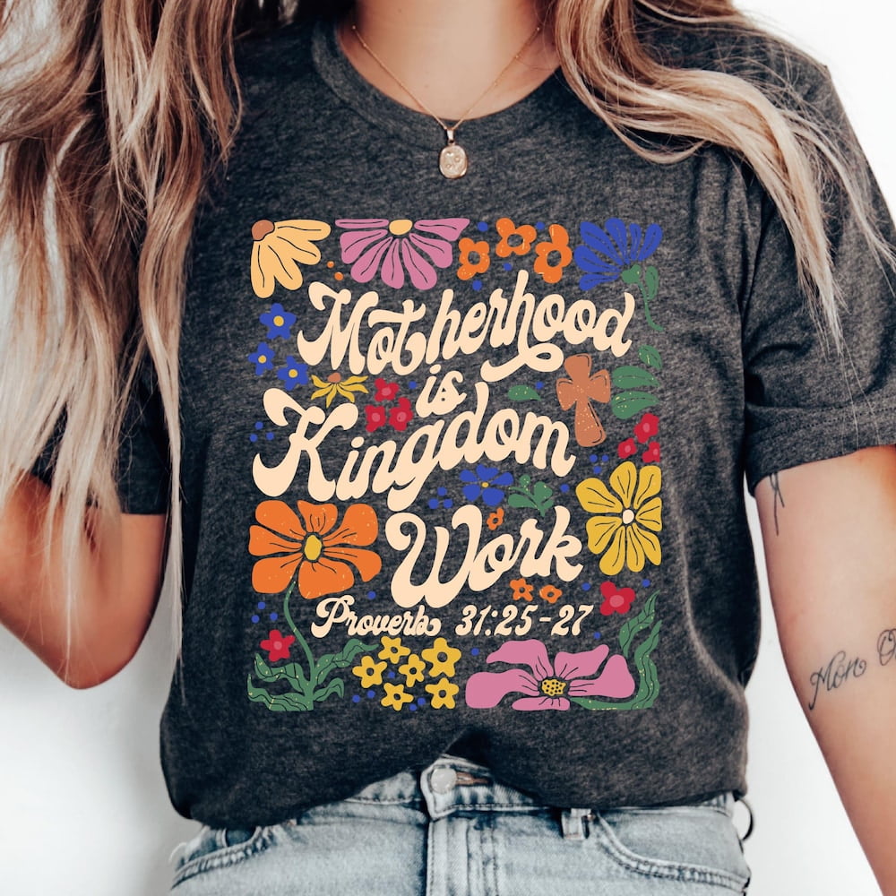 Vintage Christian Mom Motherhood Is Kingdom Work Religious Women Bible ...