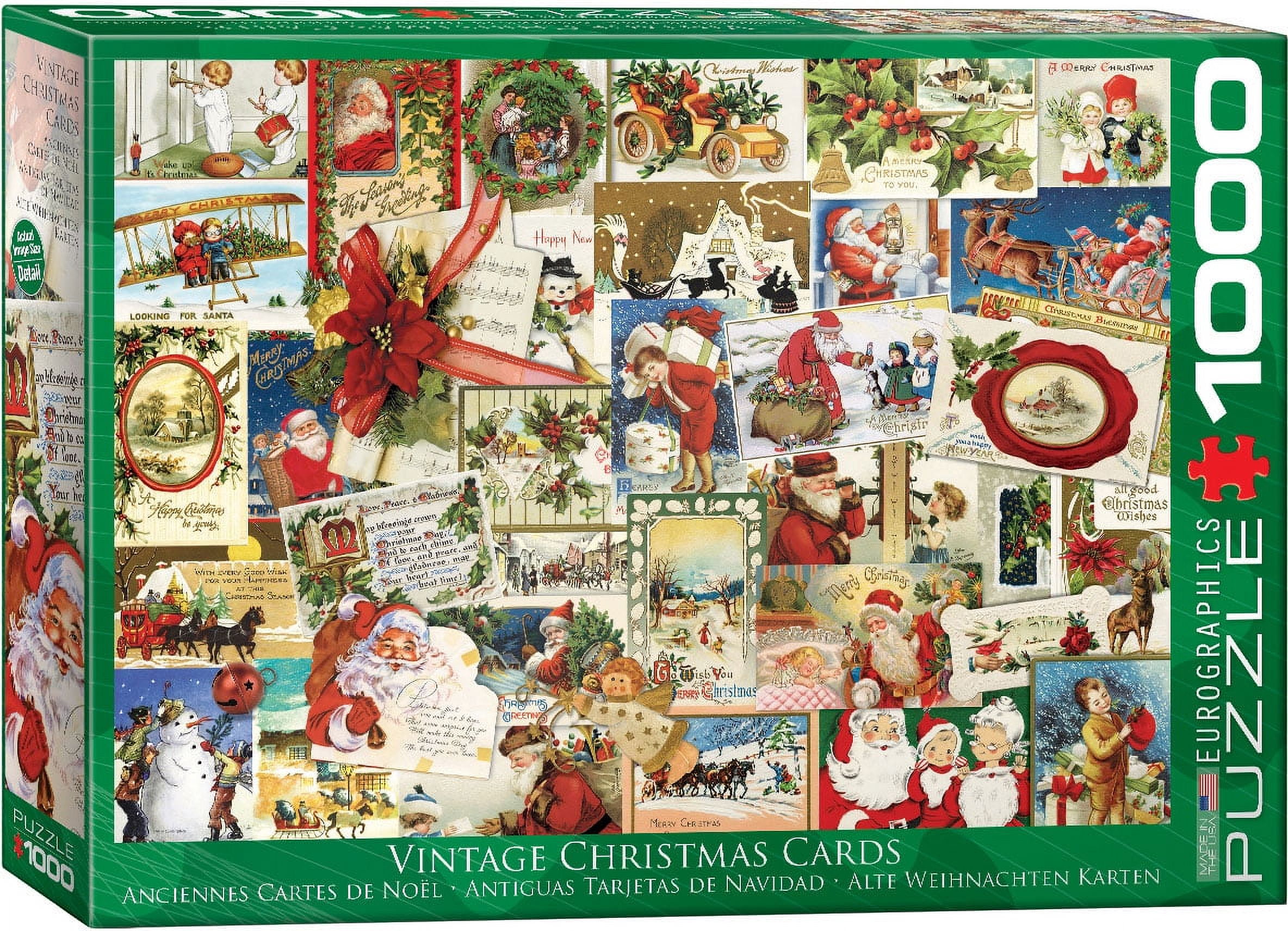 Vintage Christmas Cards 1000-Piece Puzzle - Walmart.com