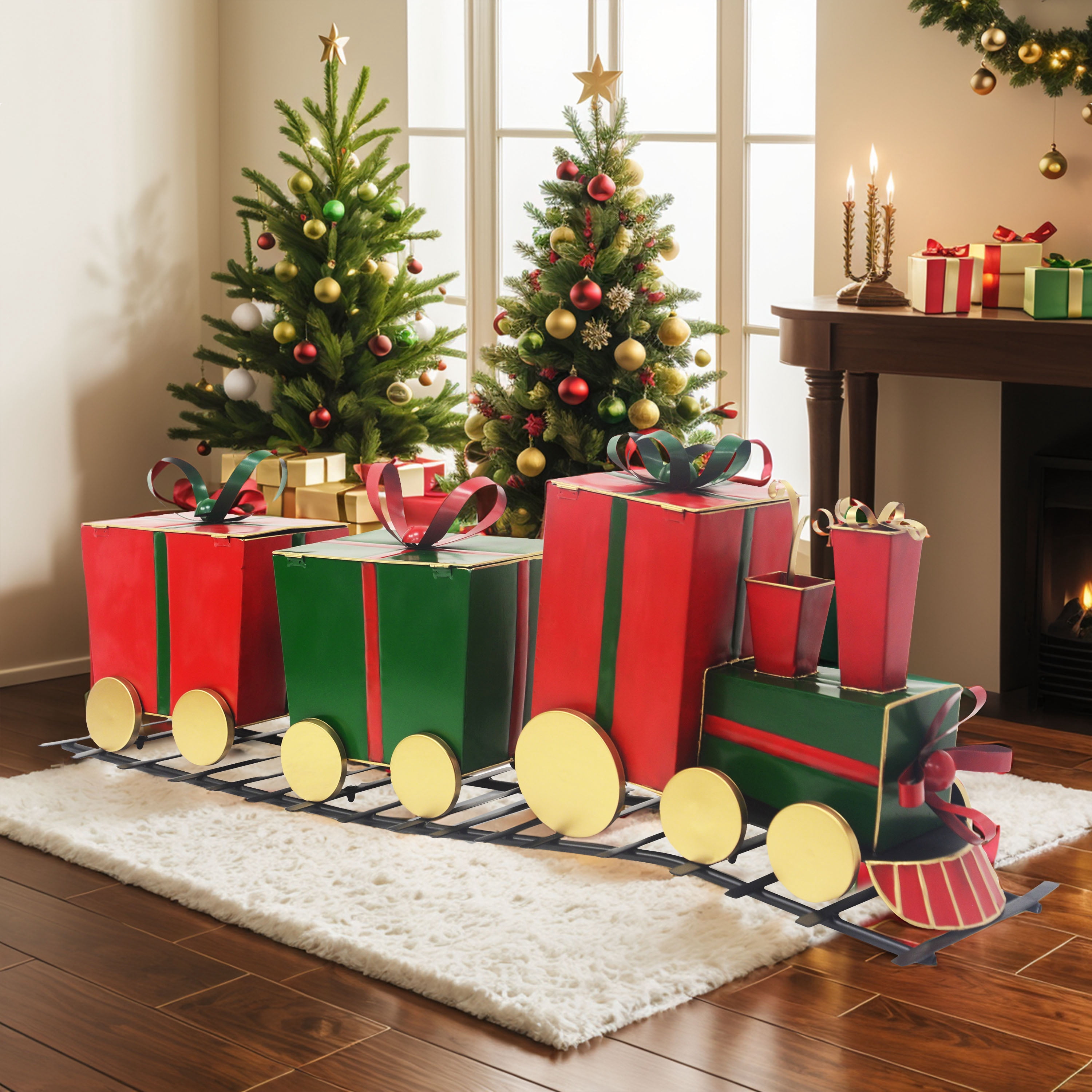 Vintage Christmas Decoration, Christmas Claus, Christmas Sleigh Bells ...