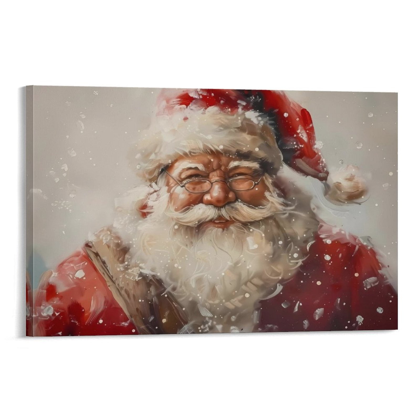 Vintage Christmas Santa Claus portrait high-definition print canvas ...