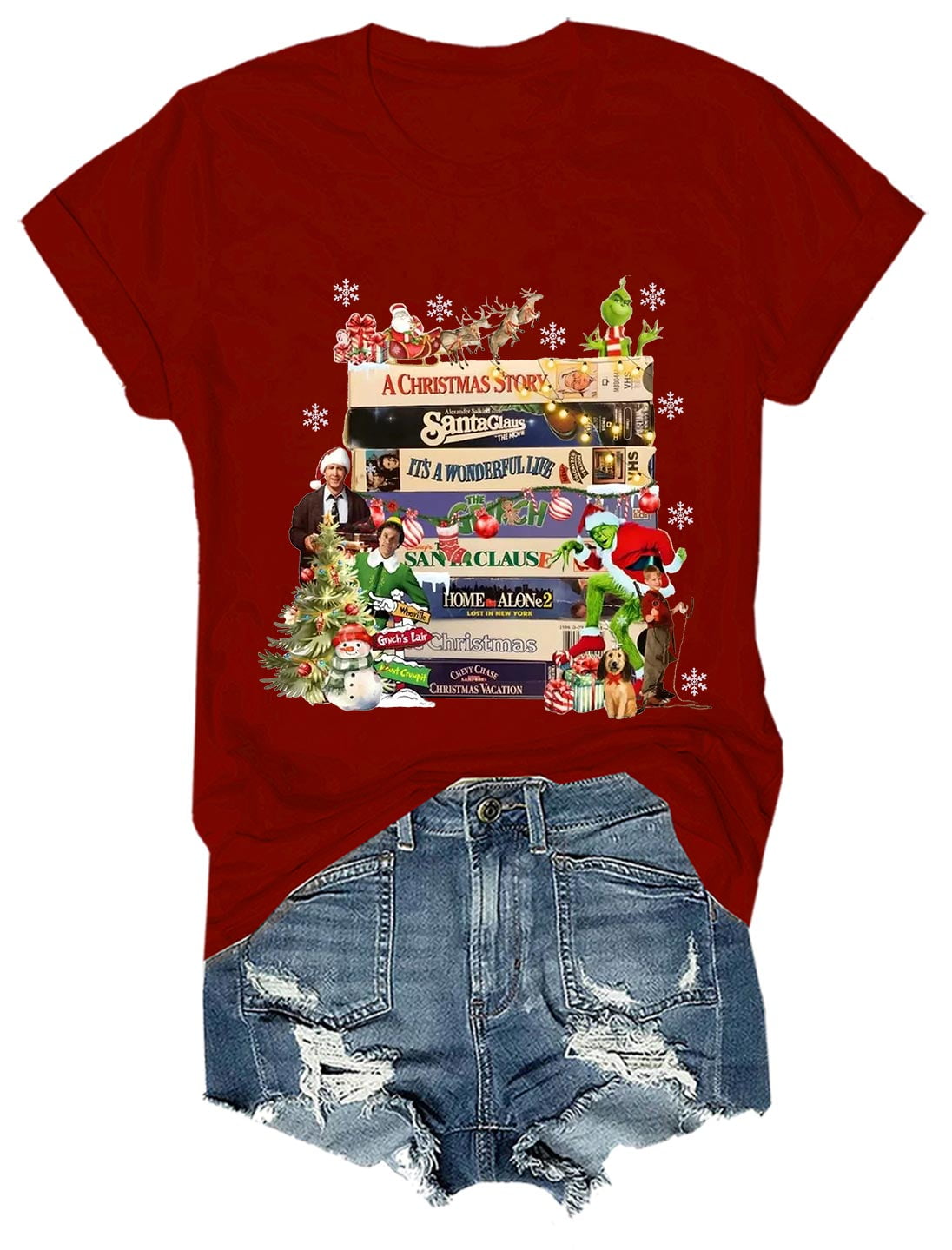 Vintage Christmas VHS Shirt, Christmas 90s Movies Shirt, Nostalgic ...