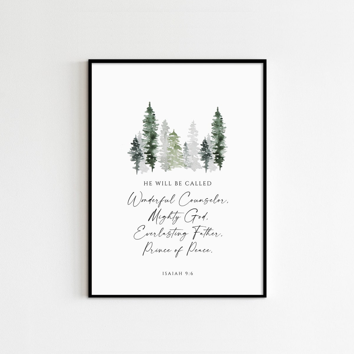 Vintage Christmas Wall Art, Neutral Santa Claus And Christmas Tree ...