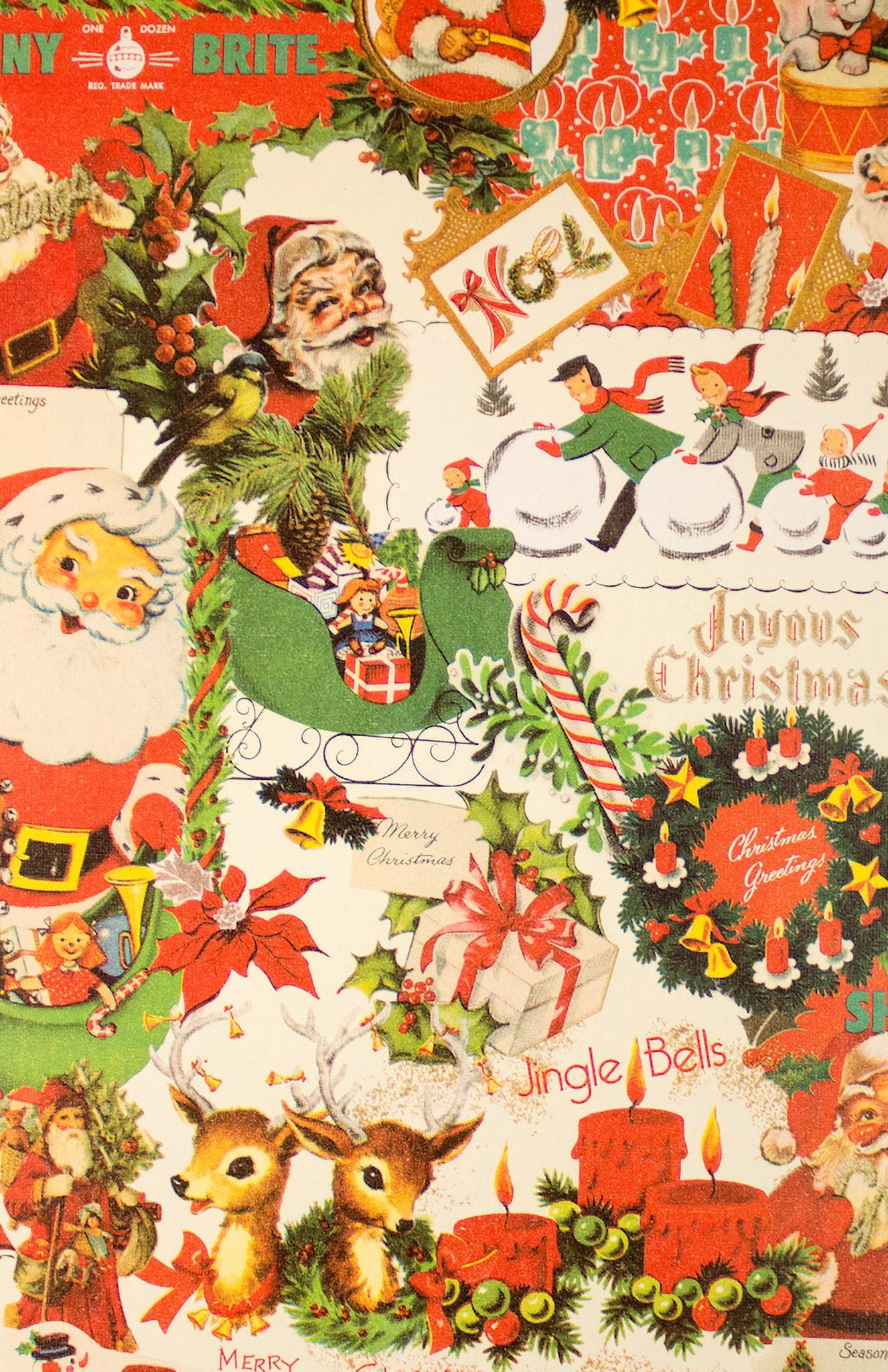 Vintage Christmas Wrapping Paper