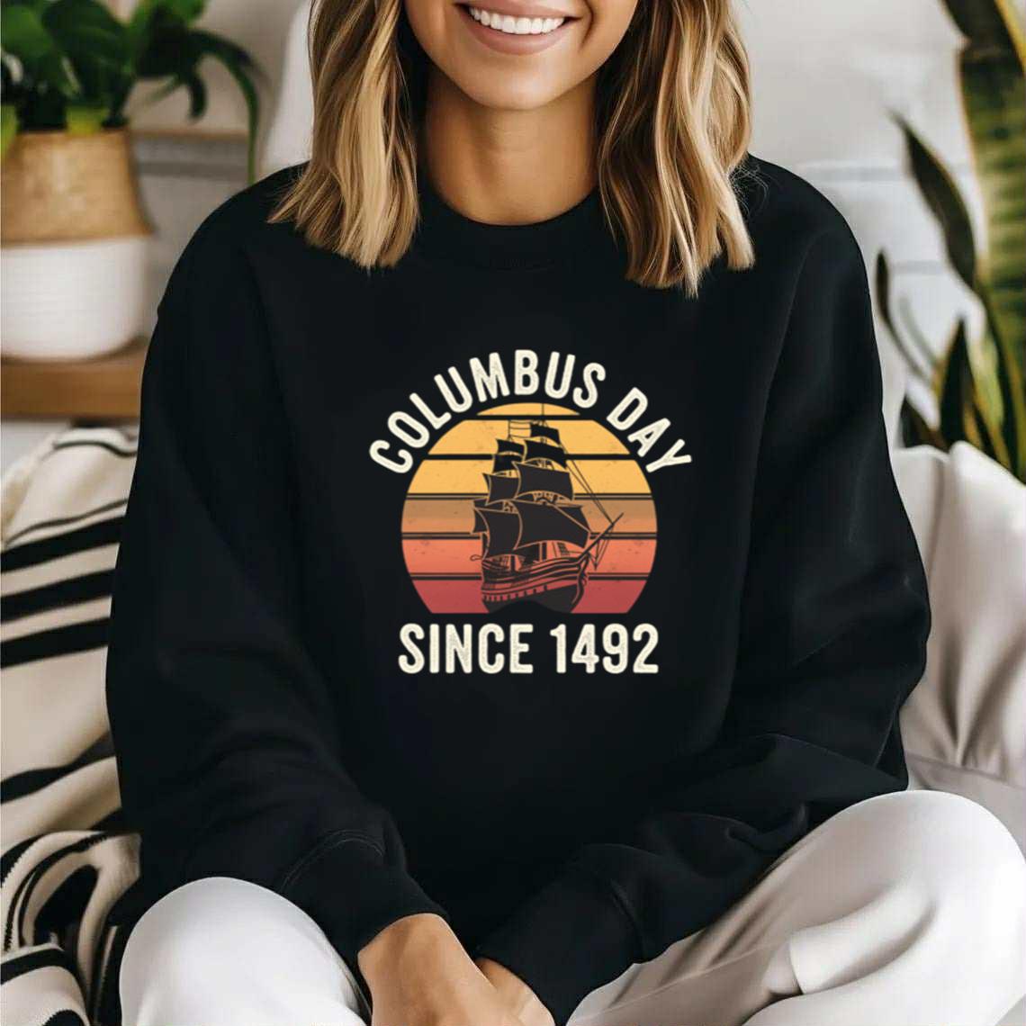 Vintage Christopher Columbus Explorer Retro History Pride Sweatshirt ...