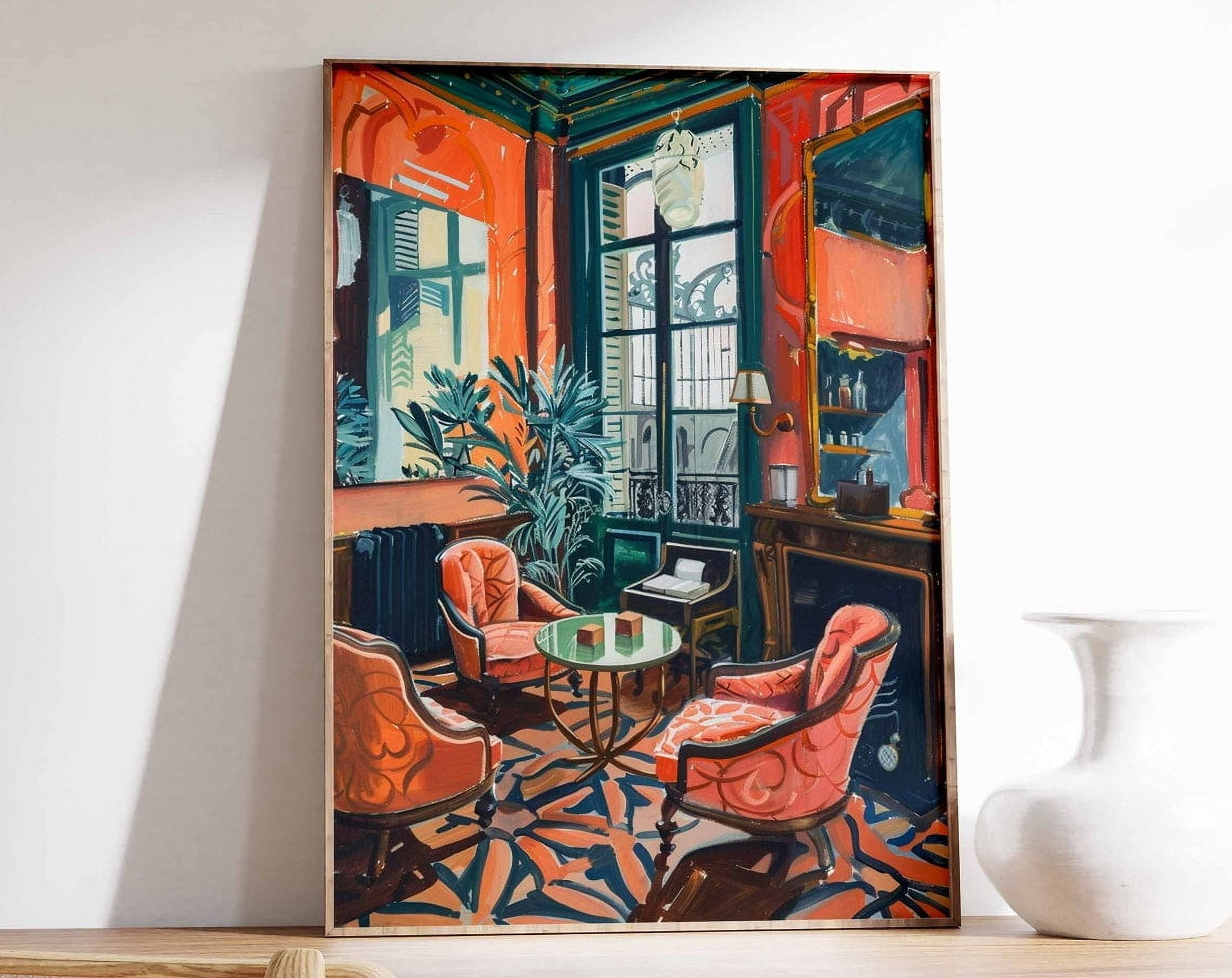 Vintage Cigar Smokeroom Poster, Cocktail Bar Print, Cigar Room Art ...