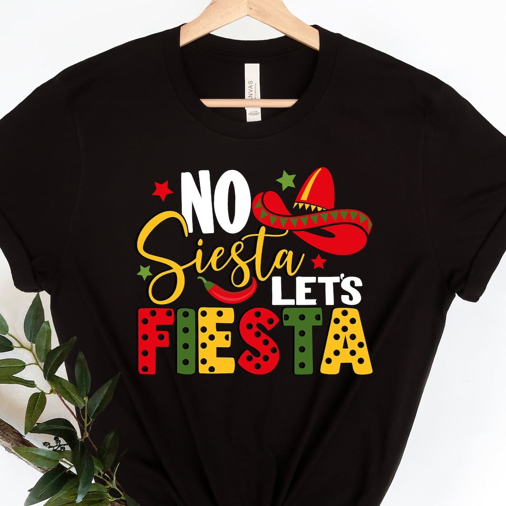 Vintage Cinco De Mayo, No Siesta Let'S Fiesta, Sombrero, Fiesta, No ...
