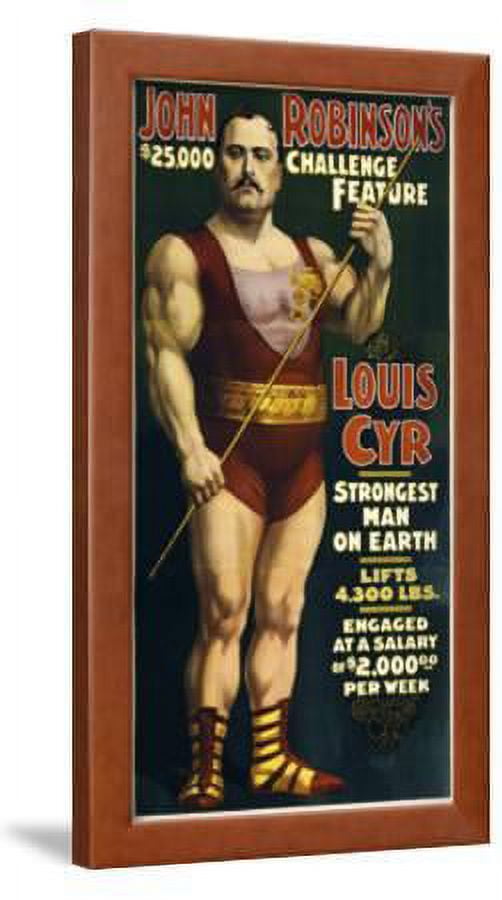 Vintage Strong Man Poster