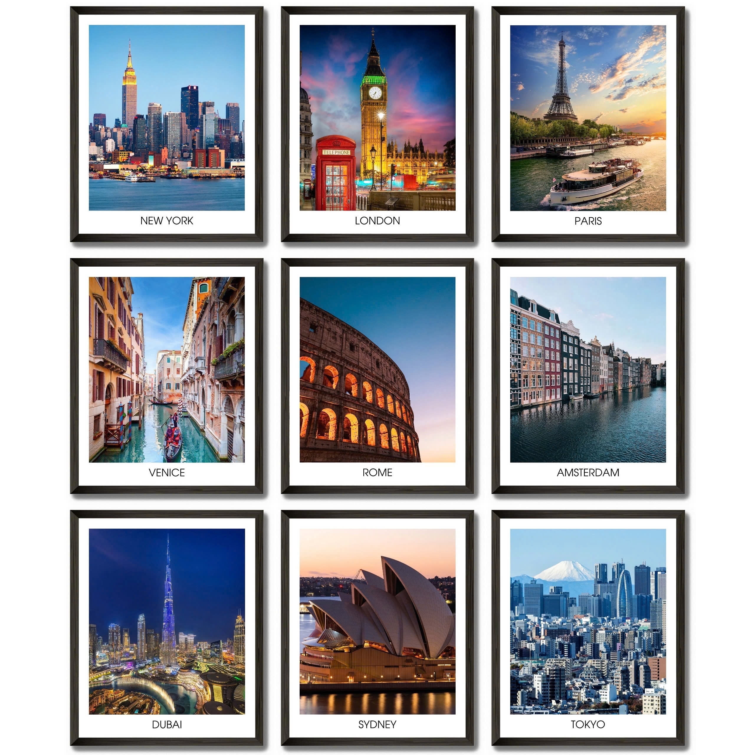 Vintage City Wall Art Print - Vintage Travel Decor Posters, CTrendy ...