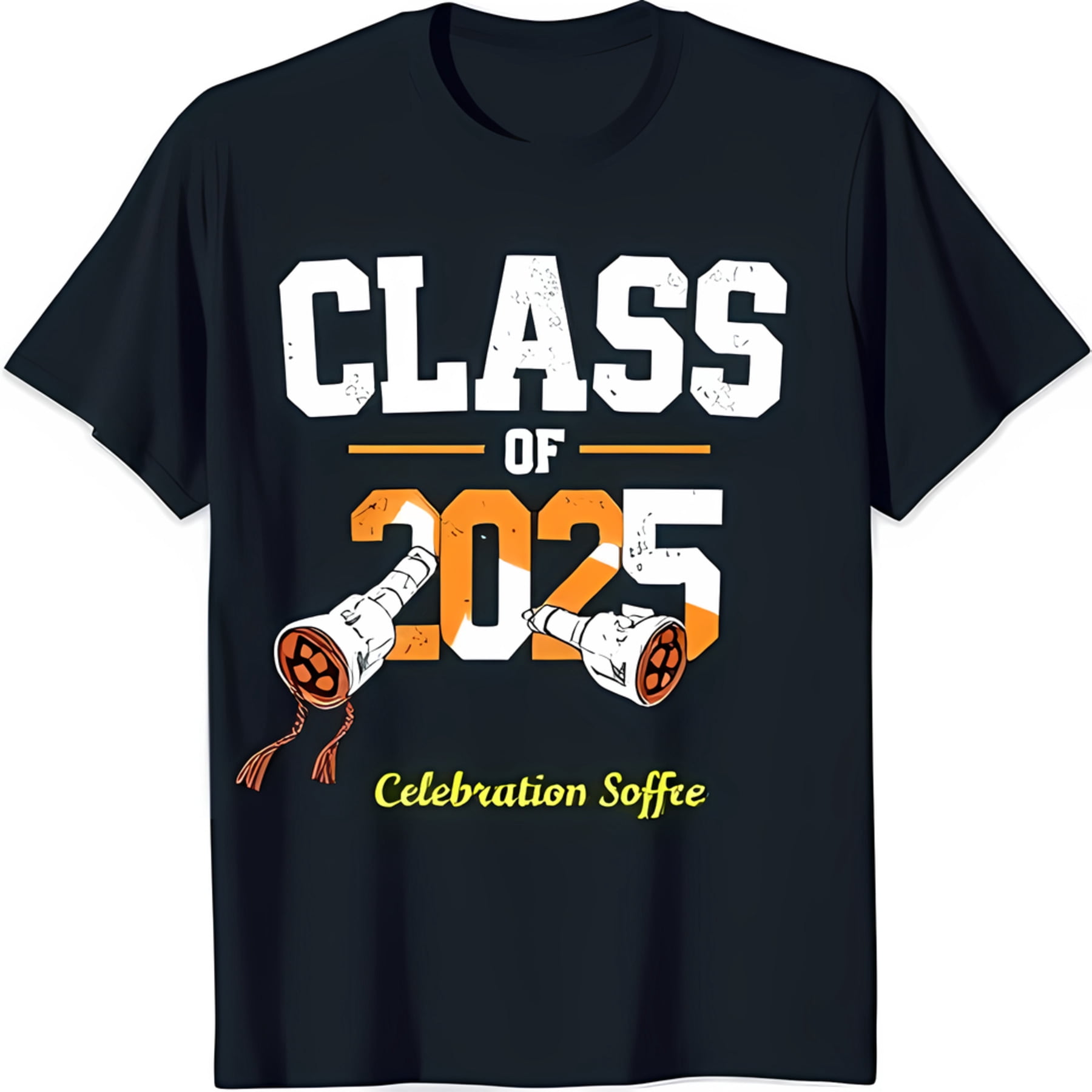 Vintage Class of 2025 T-Shirt with Graduation Celebration Design ...