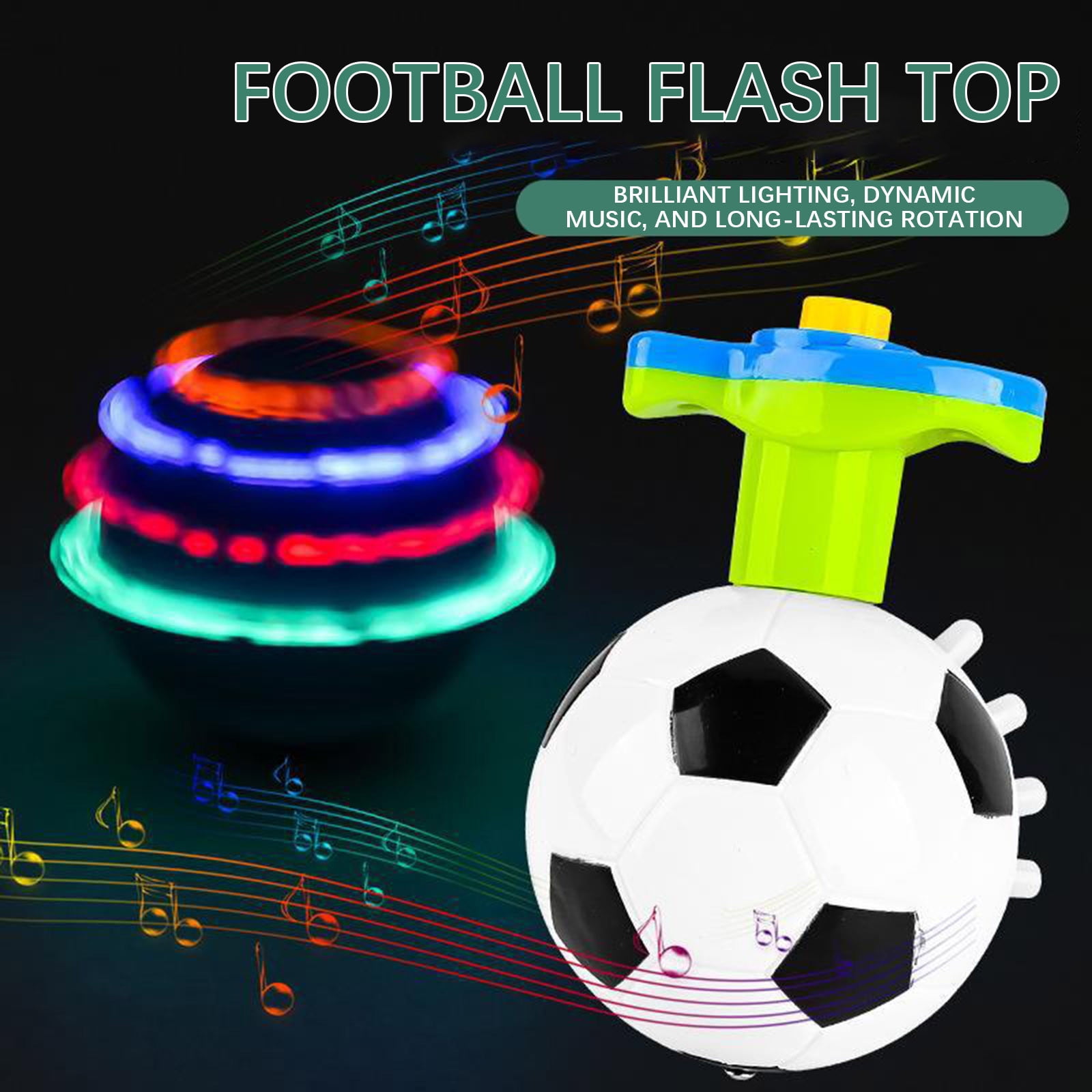 Vintage Classic Light Up Spinning Top Toy for Kids - Safe ASTM ...