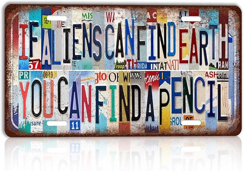 Vintage Classroom License plate Wall Decor Metal Sign Tin Signs Gifts ...