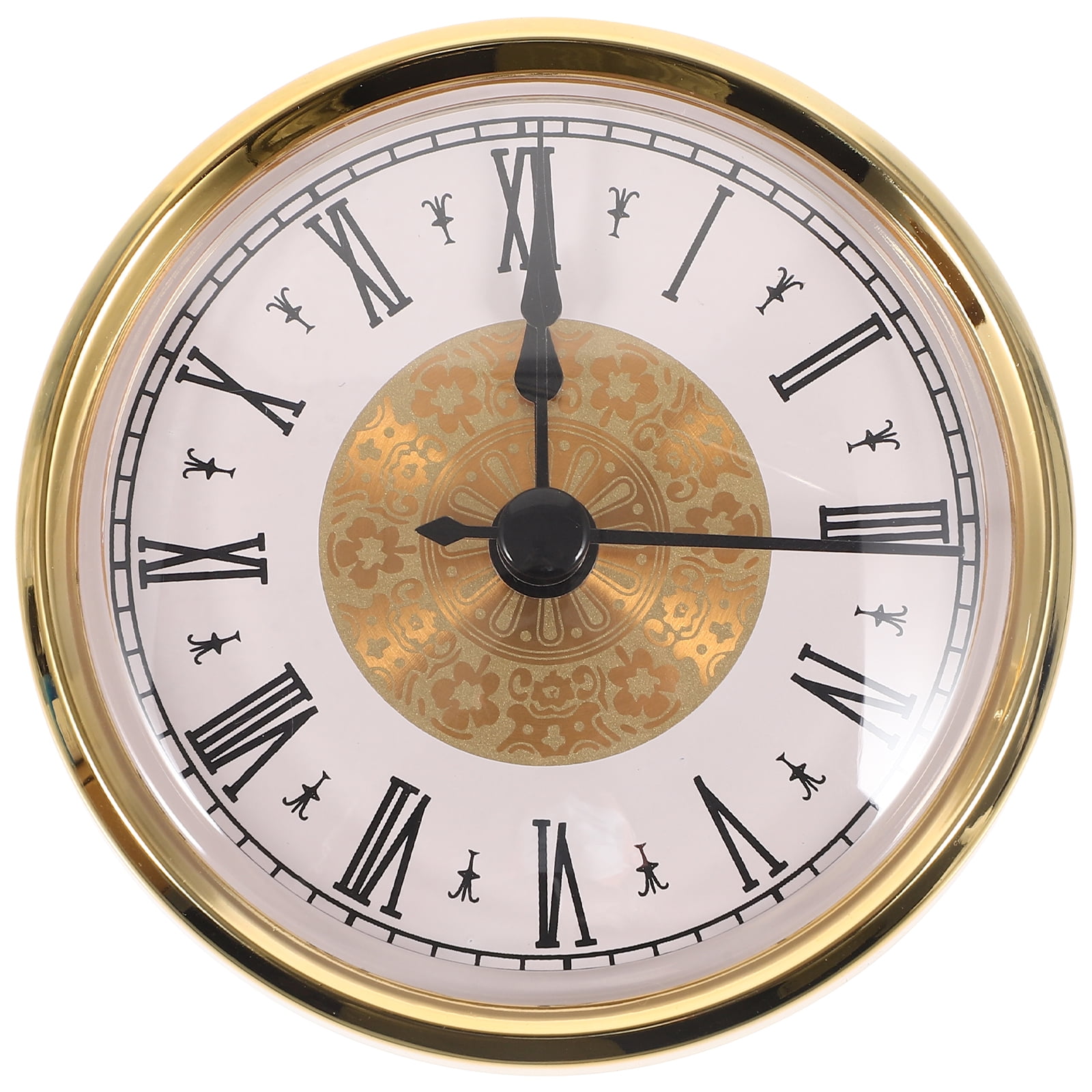 Vintage Clock Round Head Insert with Movement Time Digital Number ...
