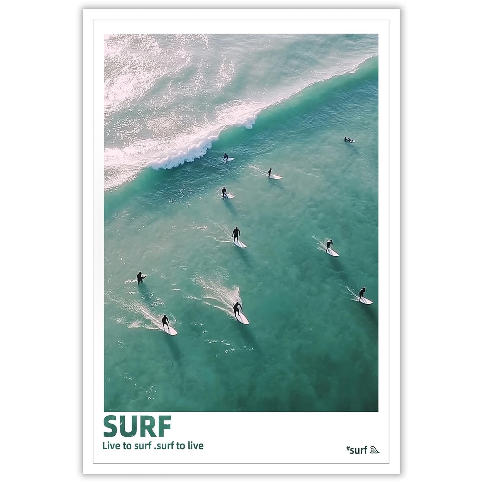 Vintage Coastal Surfing Swimming Wall Art Summer Ocean Beach Canvas ...