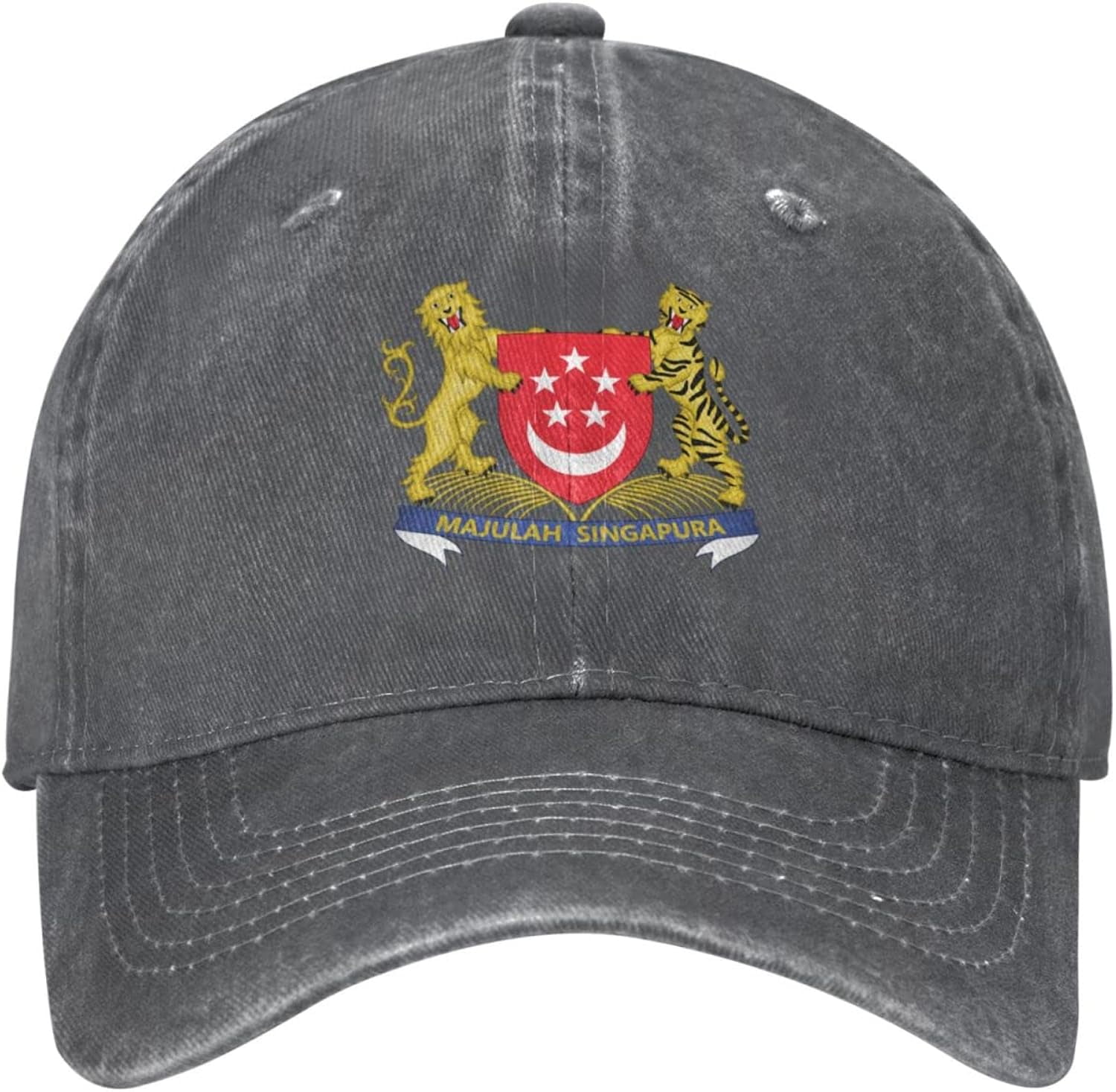 Vintage Coat of Arms of Singapore Baseball Cap Men and Women Cowboy Hat ...