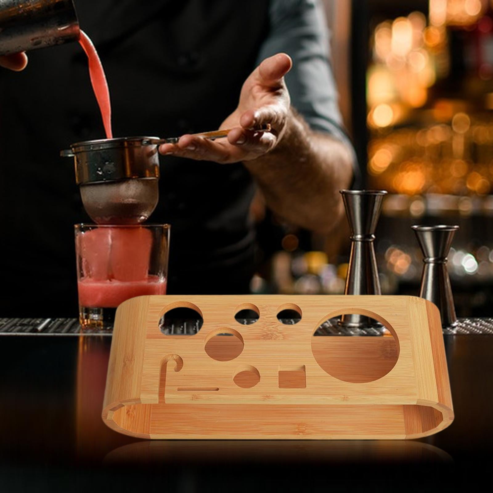 Vintage Cocktail r Wooden Rack Barware Stand Bottle Rack Durable ...