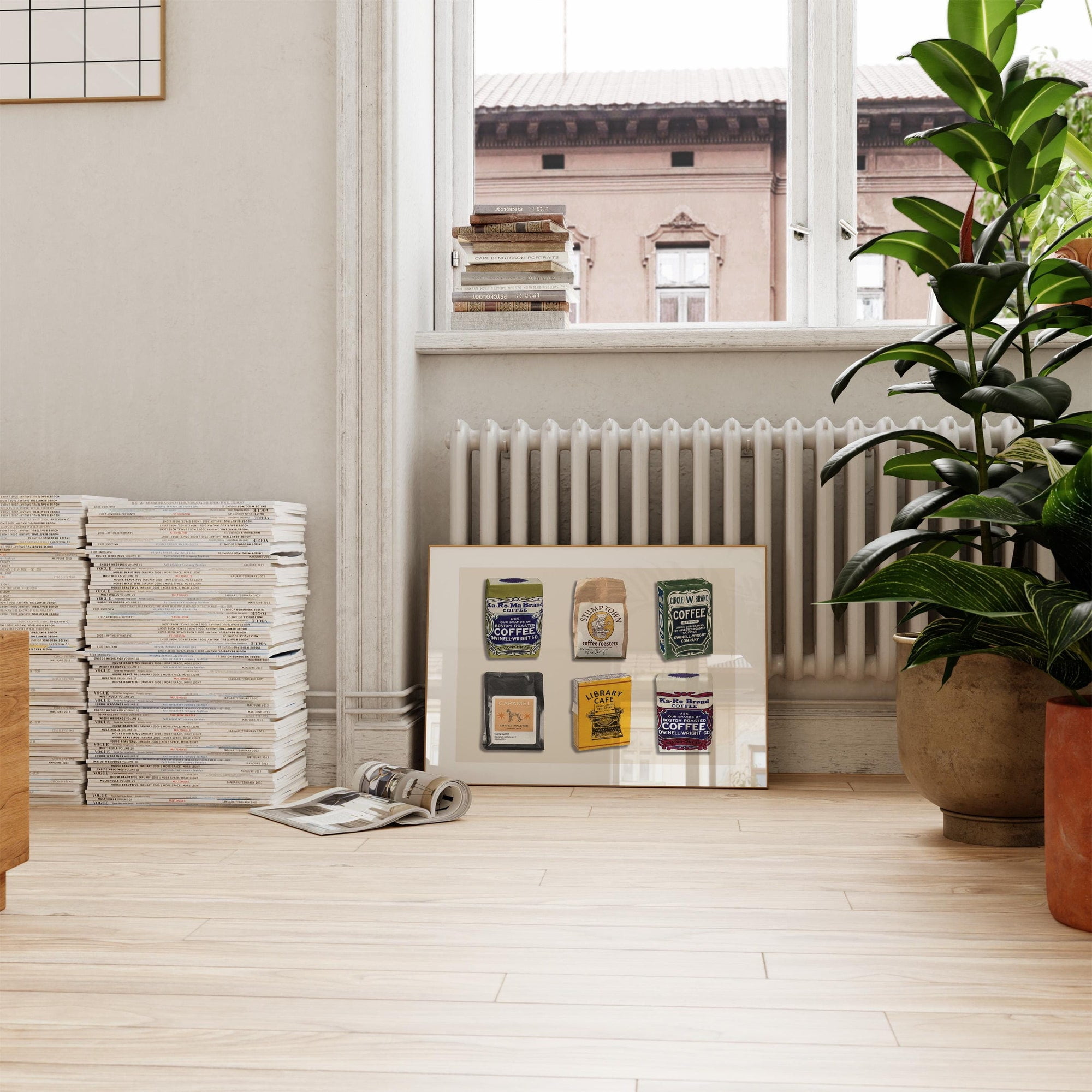 Vintage Coffee Print, Horizontal Espresso Poster, Retro Coffee Wall Art ...