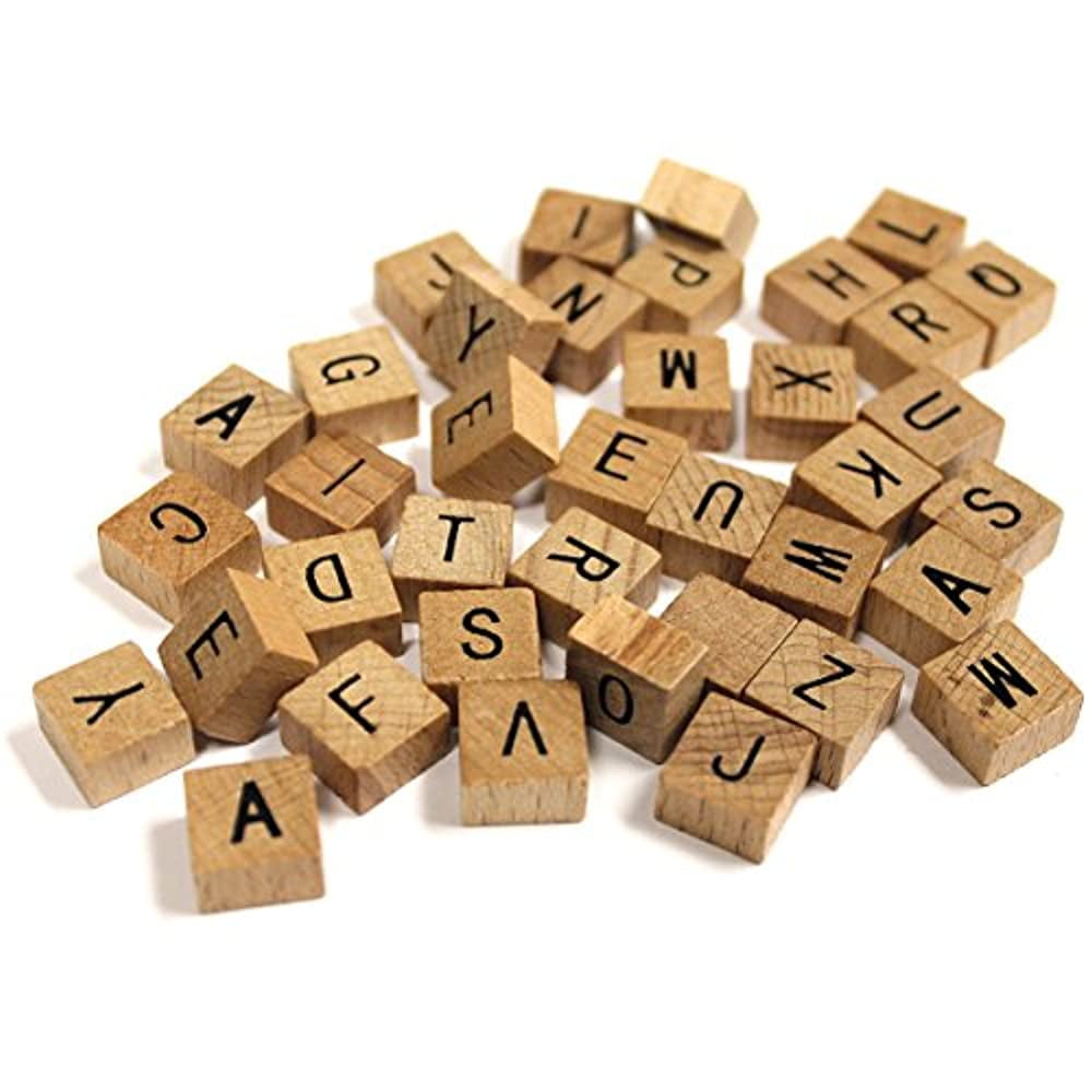 Vintage Collection Mini Wood Alphabet Tiles, 40pk - Walmart.com