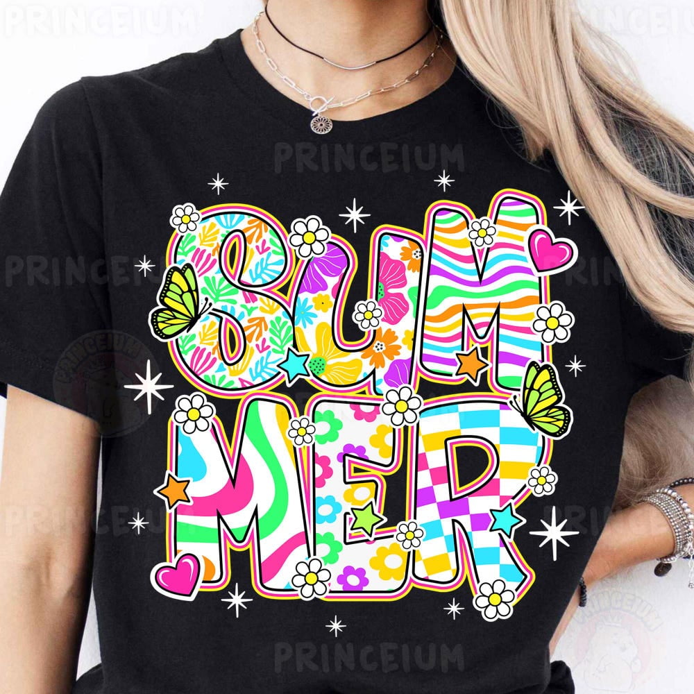 Vintage Colorful Groovy Summer, Retro Floral, Bright Hippie Style, Cute ...