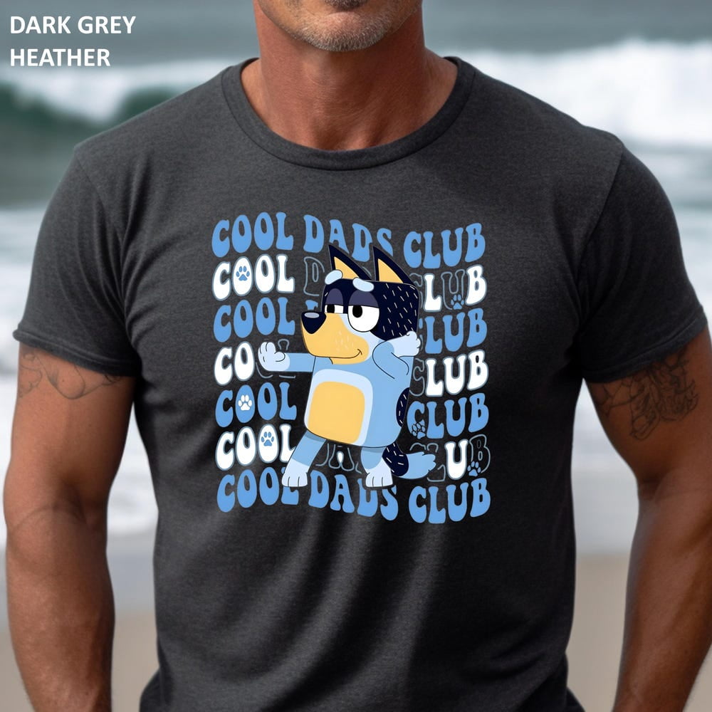 Vintage Cool Dads Club Bluey, Father'S Day Gift T, Bluey Dad, Bluey ...
