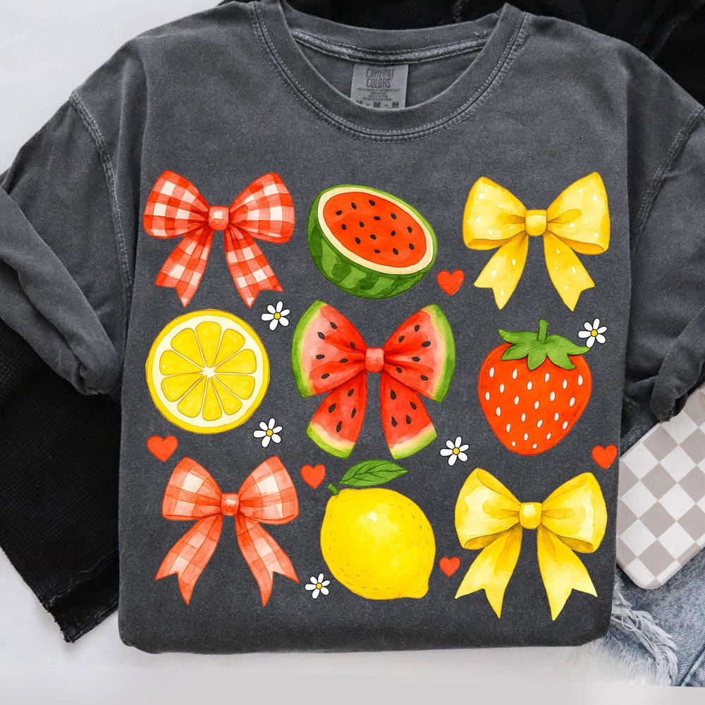 Vintage Coquette Watermelon, Summer Fruit, Mama Lemon Bow, Summer Vibes ...