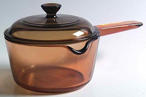 Vintage Corning Ware Pyrex VISION Visions Visionware AMBER ALL GLASS 1 ...
