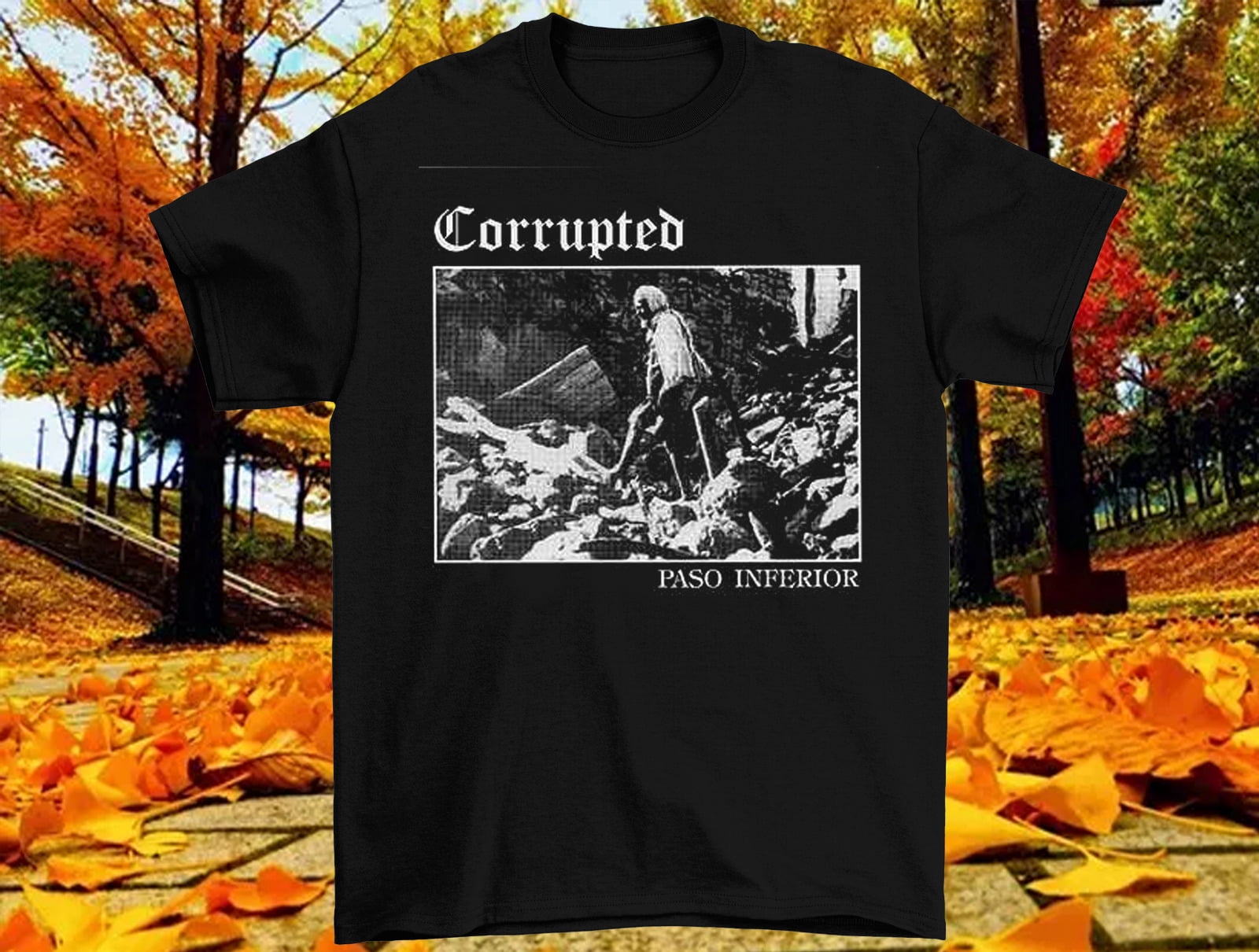Vintage Corrupted – Paso Inferior T Shirt SHORT Sleeve - Walmart.com