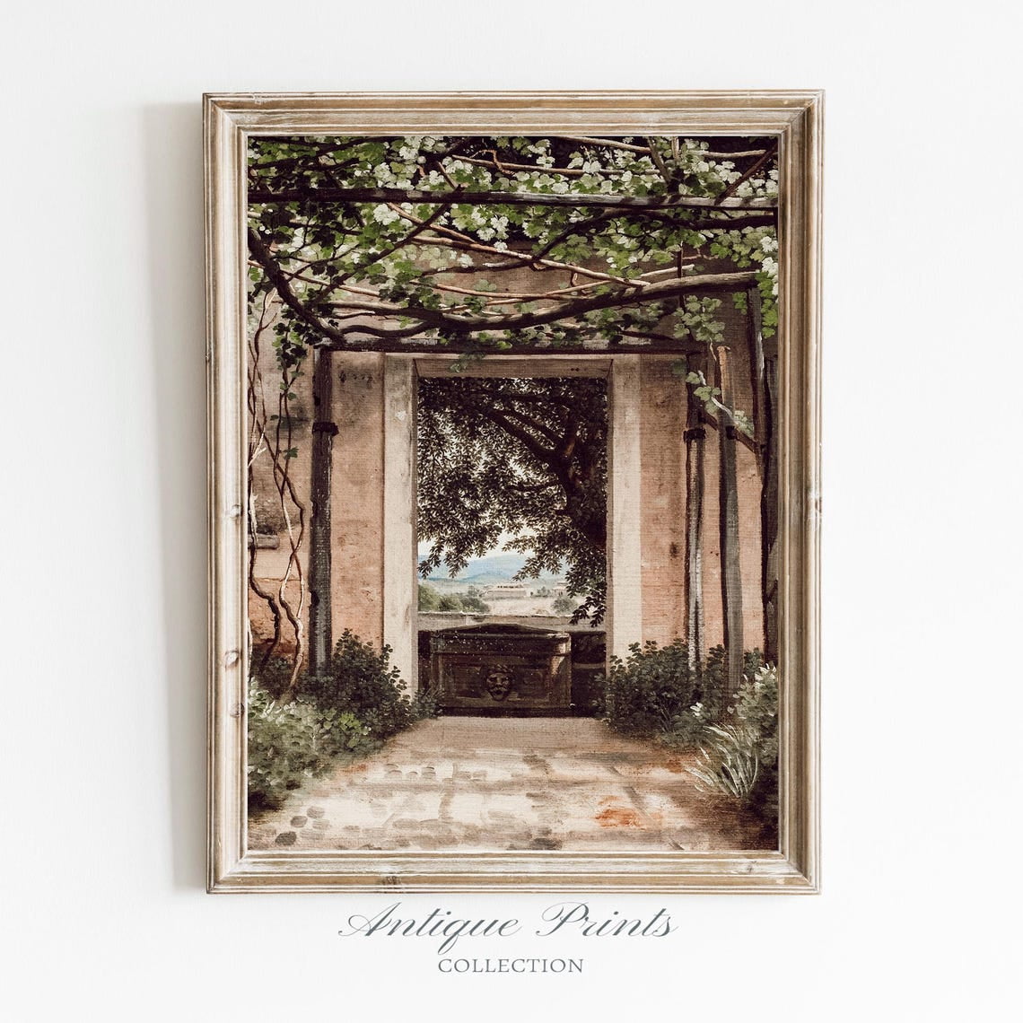 Vintage Cottage, European Antique Wall Art, Country Farmhouse Wall ...