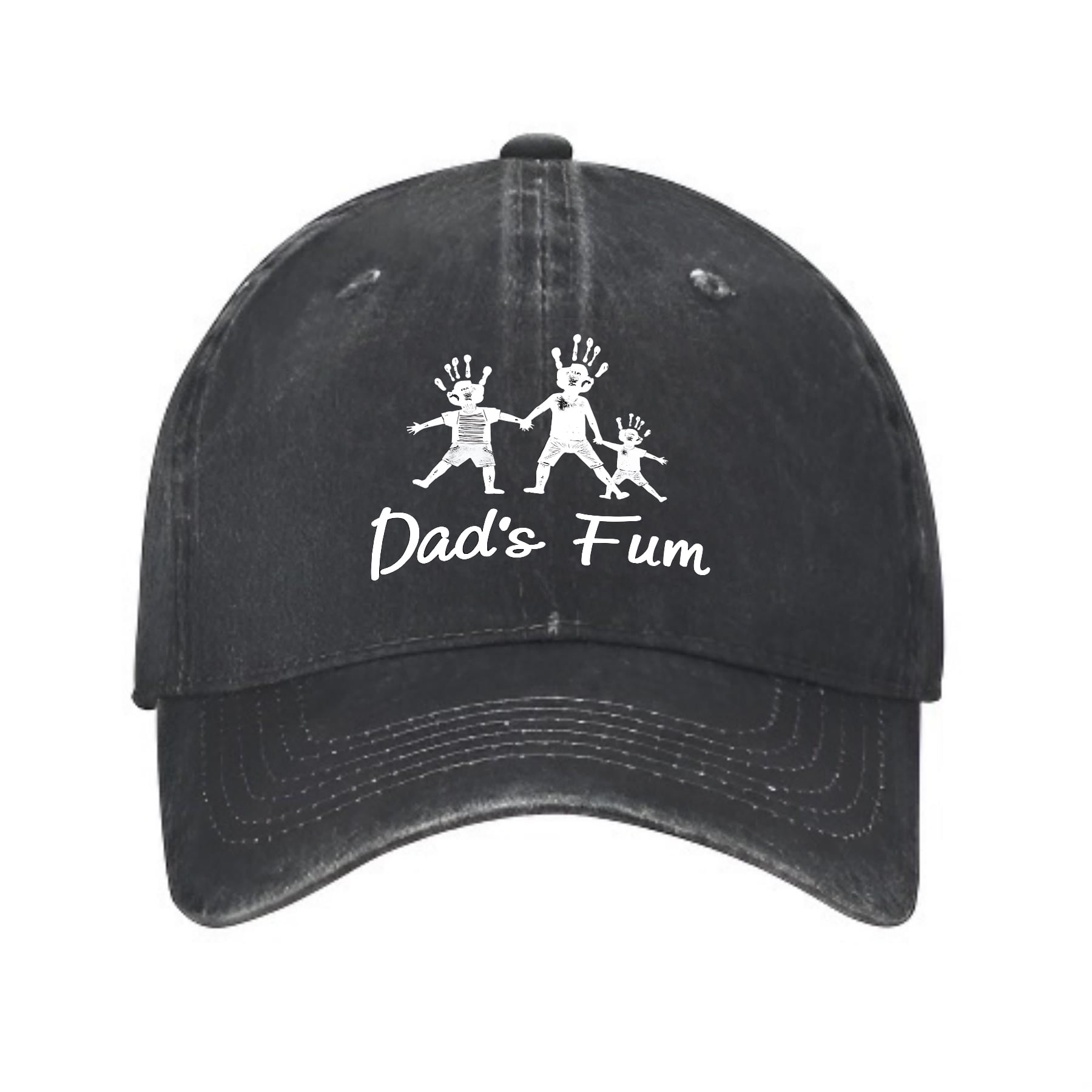 Vintage Cotton Washed Distressed Baseball Cap - Black Dad Hat with ...