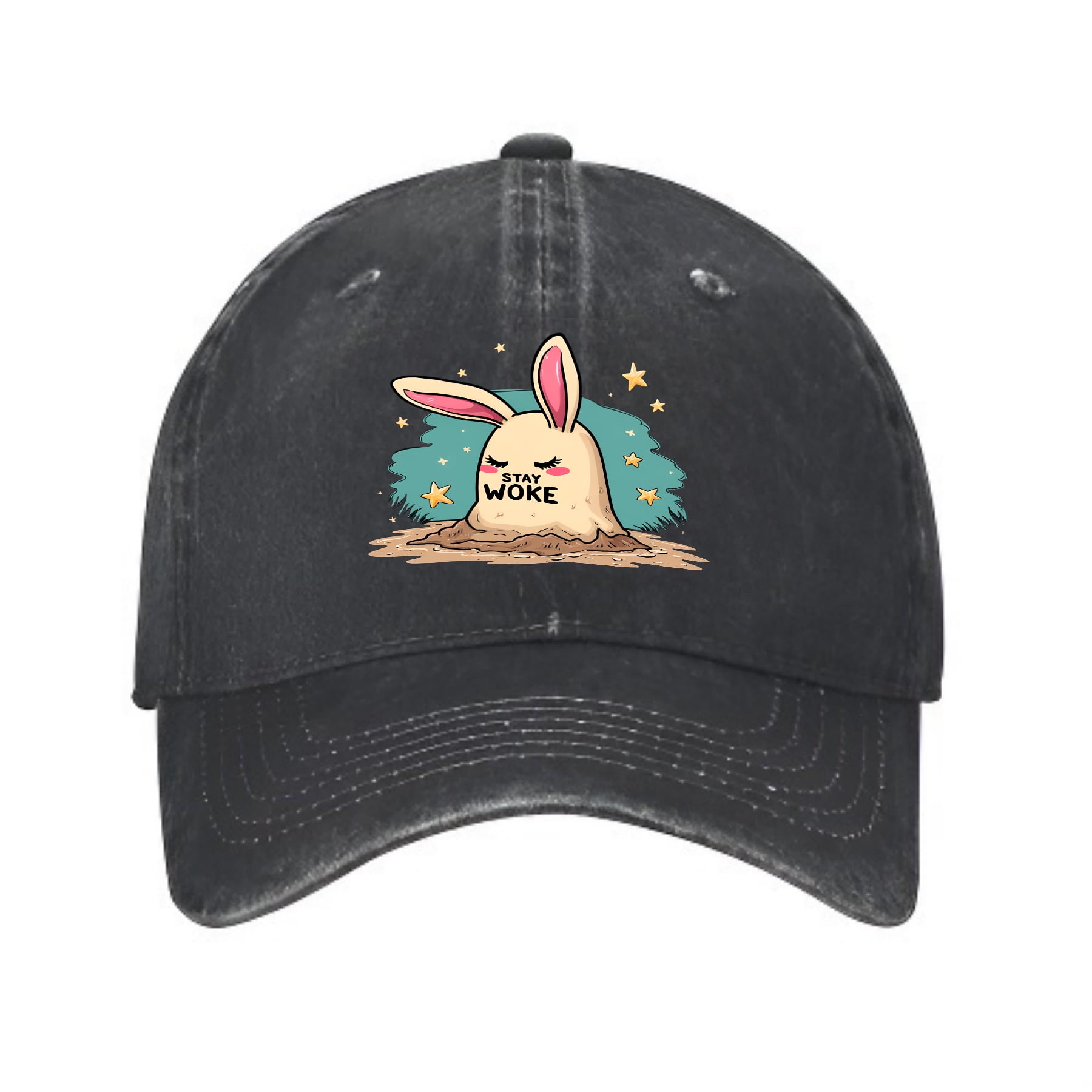 Vintage Cotton Washed Distressed Baseball Cap - Cartoon S Stars & Blue ...