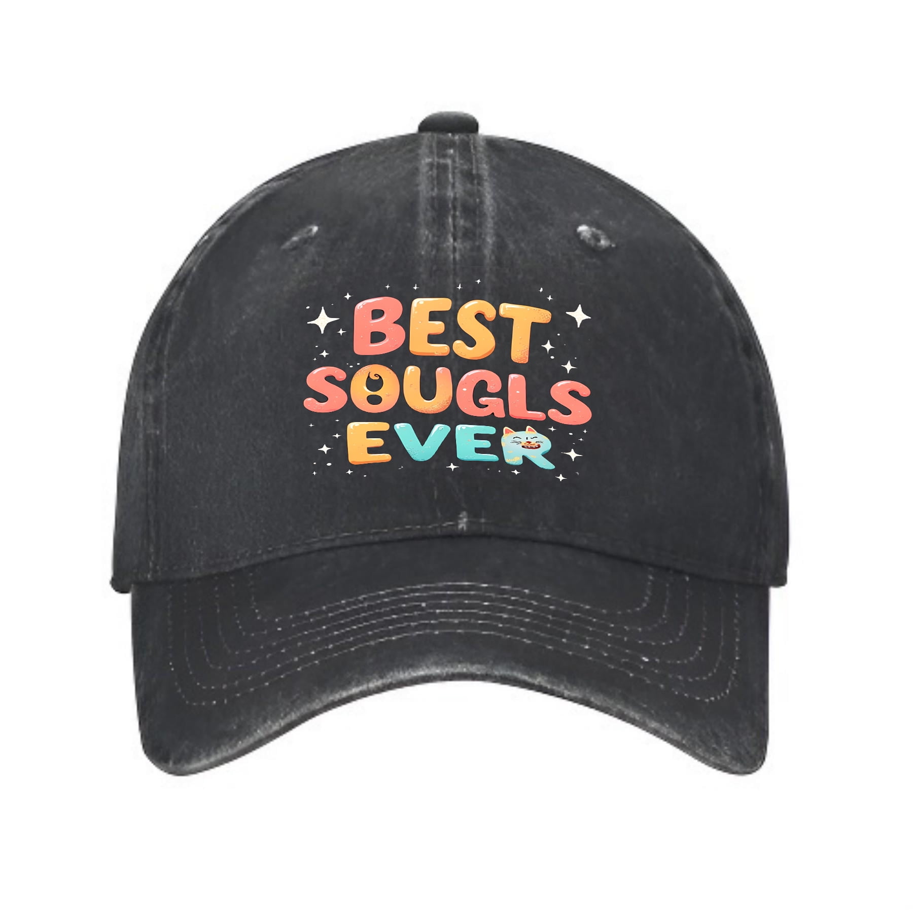Vintage Cotton Washed Distressed Baseball Cap - Playful ' BEST SOULS ...