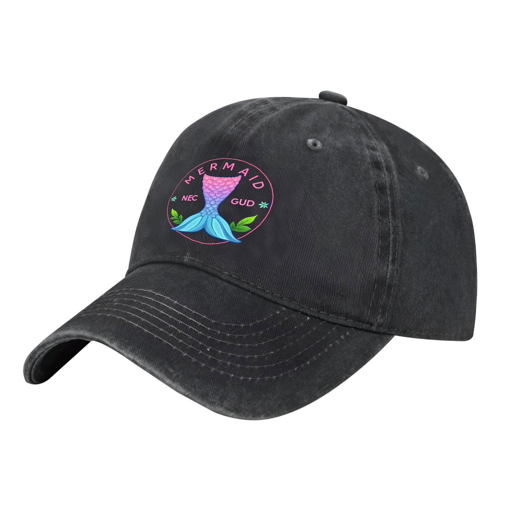 Vintage Cotton Washed Distressed Baseball Cap with " GUD " Text ...