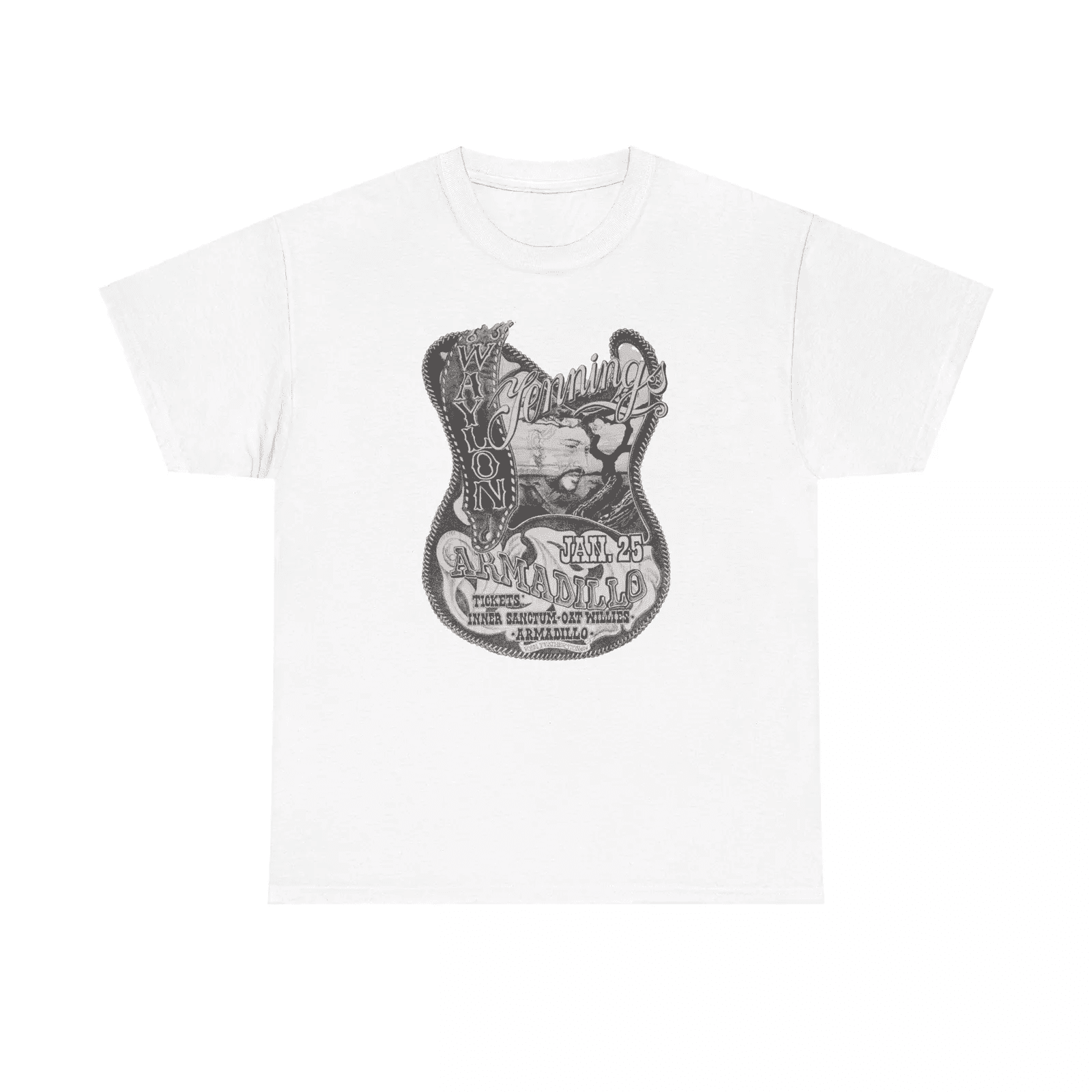 Vintage Country Music Concert Tee, Waylon Jennings Armadillo Shirt ...