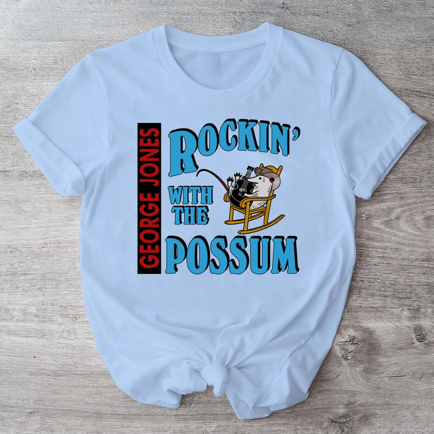 Vintage Country Music Inspired Fan T-Shirt, Rockin With The Possum ...