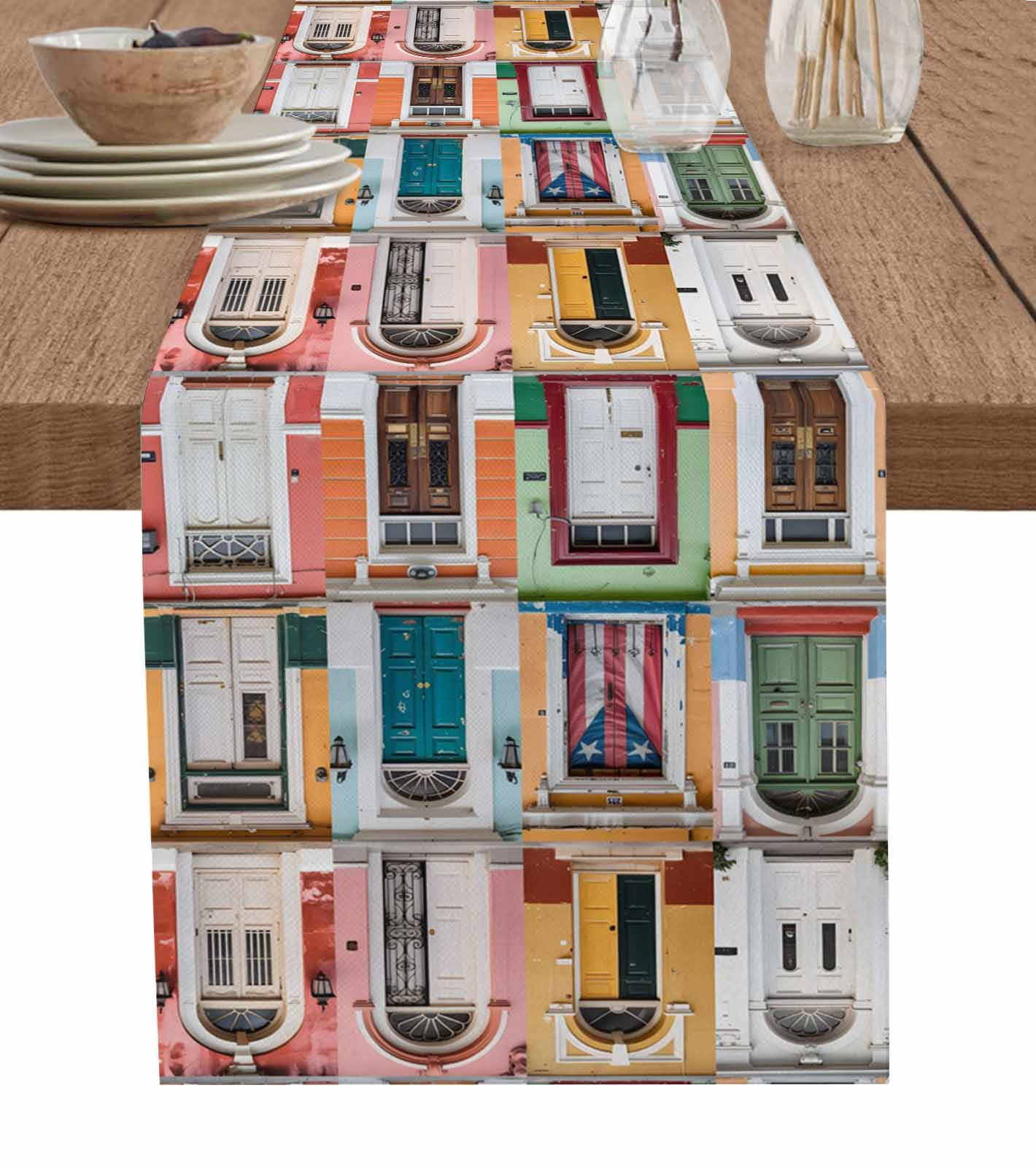 Vintage Country Table Runner Retro Farmhouse Tablerunners 13 x 90 Inch ...