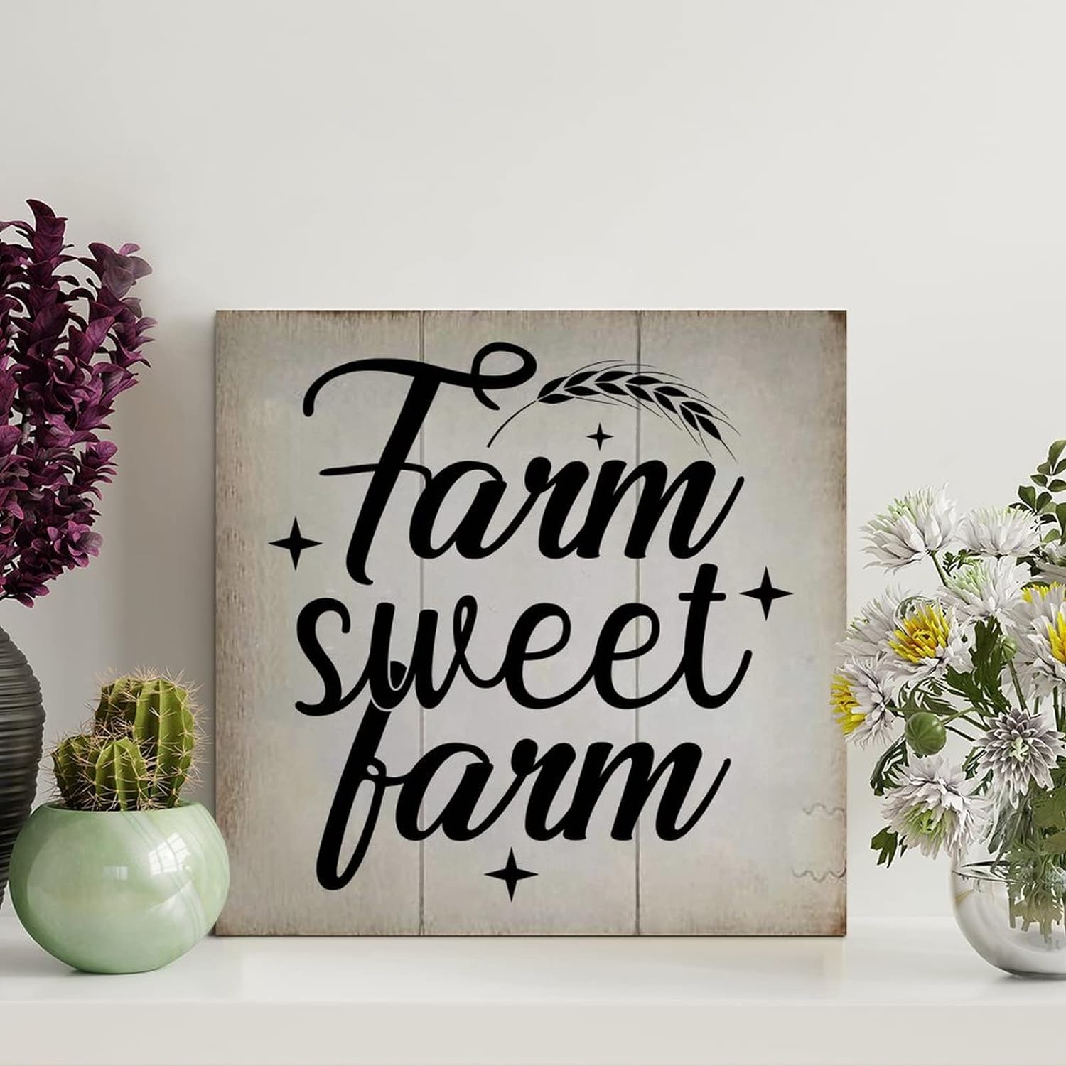 Vintage Country Wooden Pallet Sign Farm Sweet Farm Signs With Quotes ...