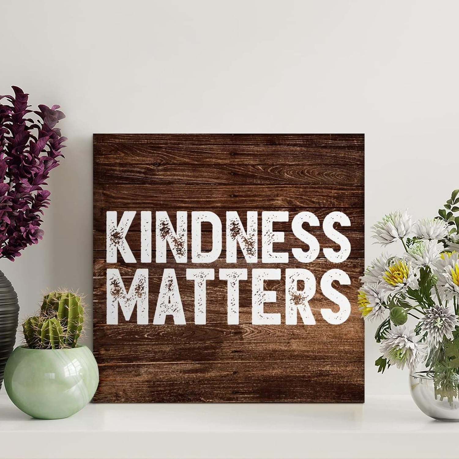 Vintage Country Wooden Pallet Sign Kindness Matters Wood Signs Family ...