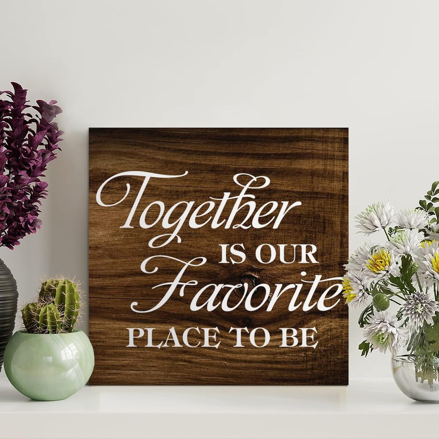 Vintage Country Wooden Pallet Sign Together Is Our Favorite Place To Be ...